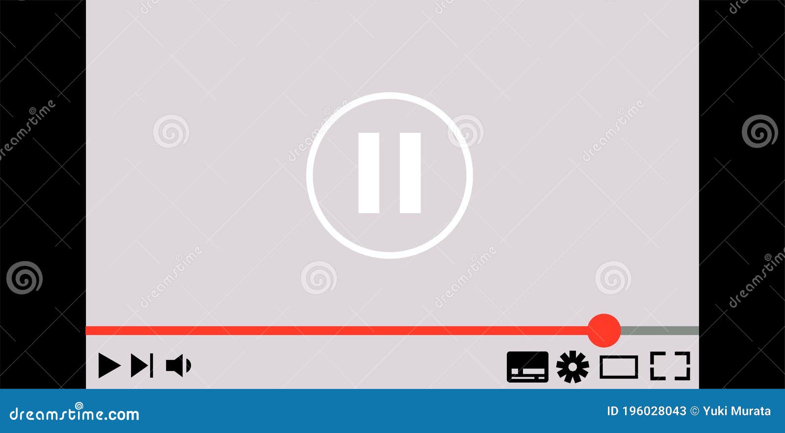 Illustration of a Video Distribution Site Stock Vector - Illustration ...