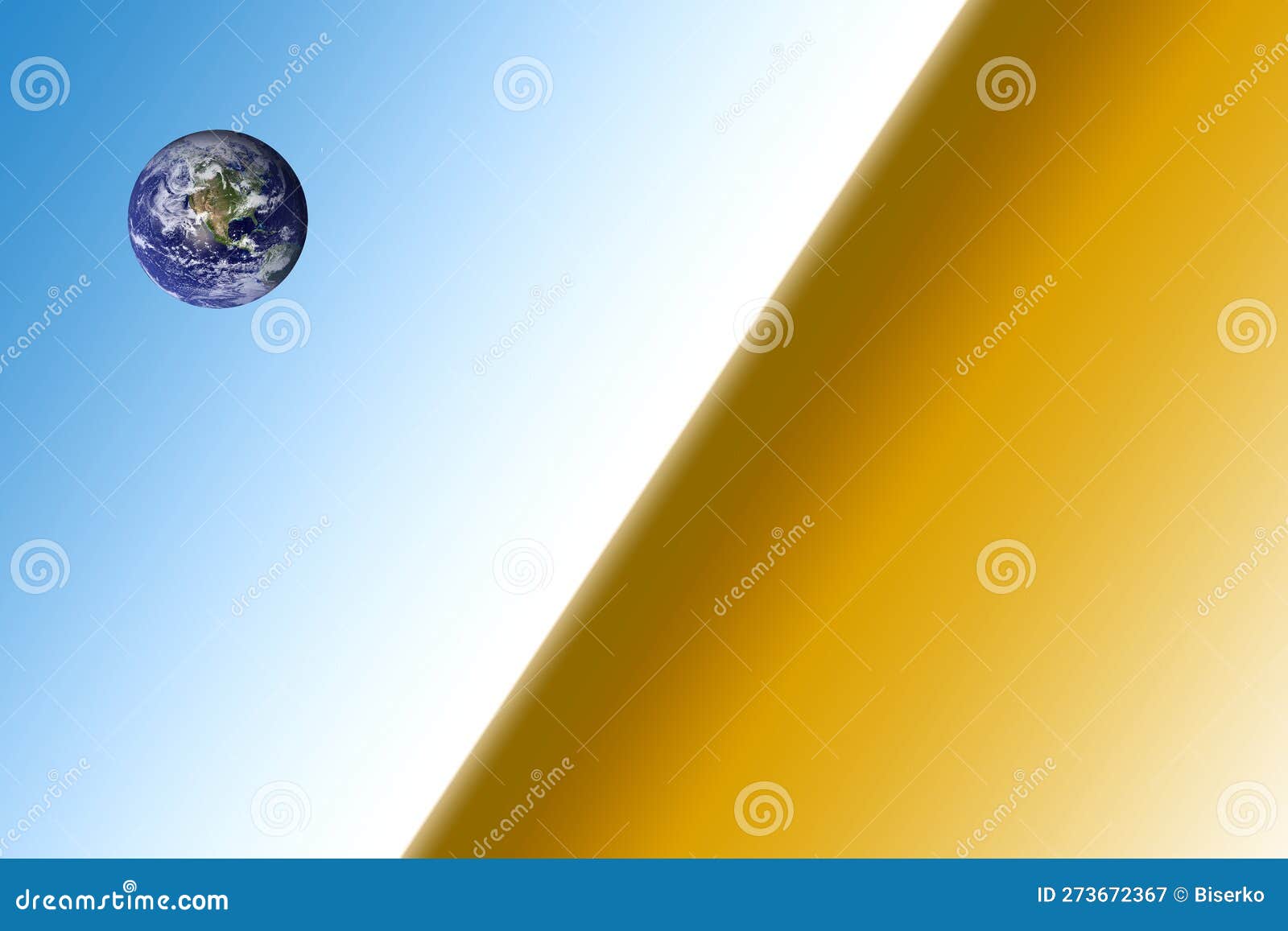 Illustration of the View of Earth from Another Planet Stock ...