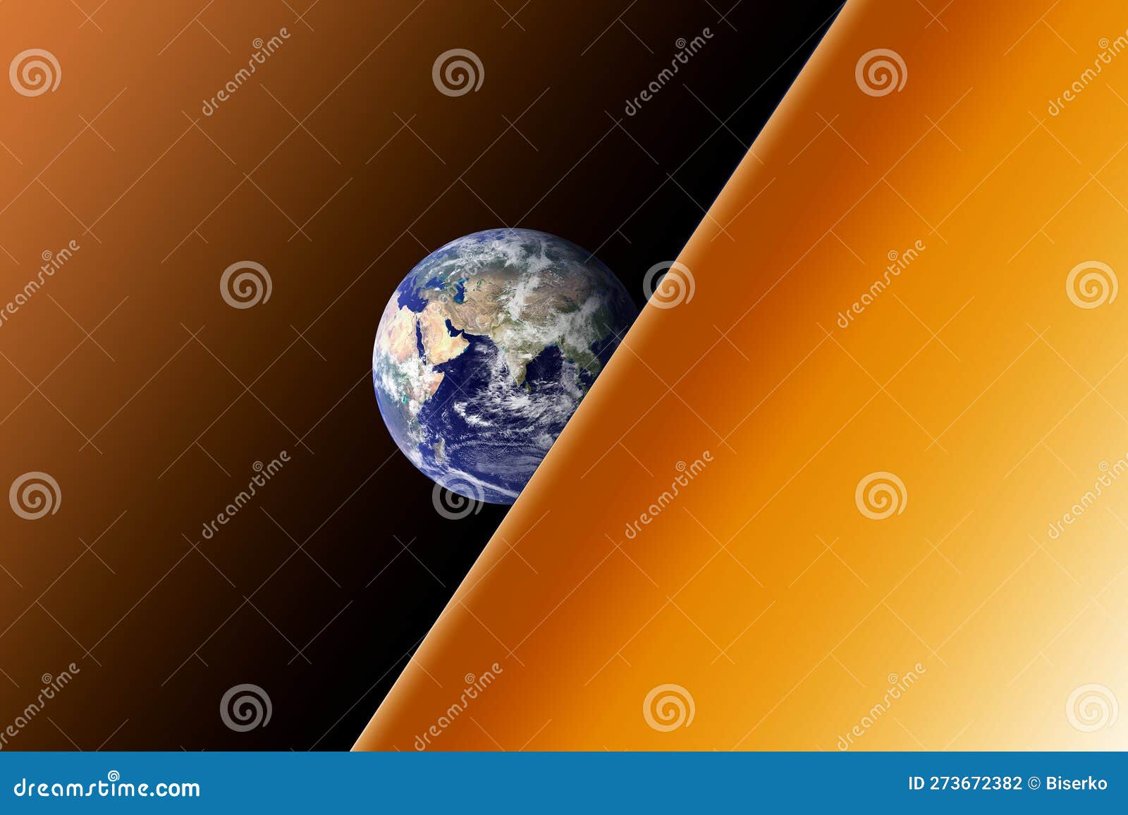 Illustration of the View of Earth from Mars Stock Illustration ...