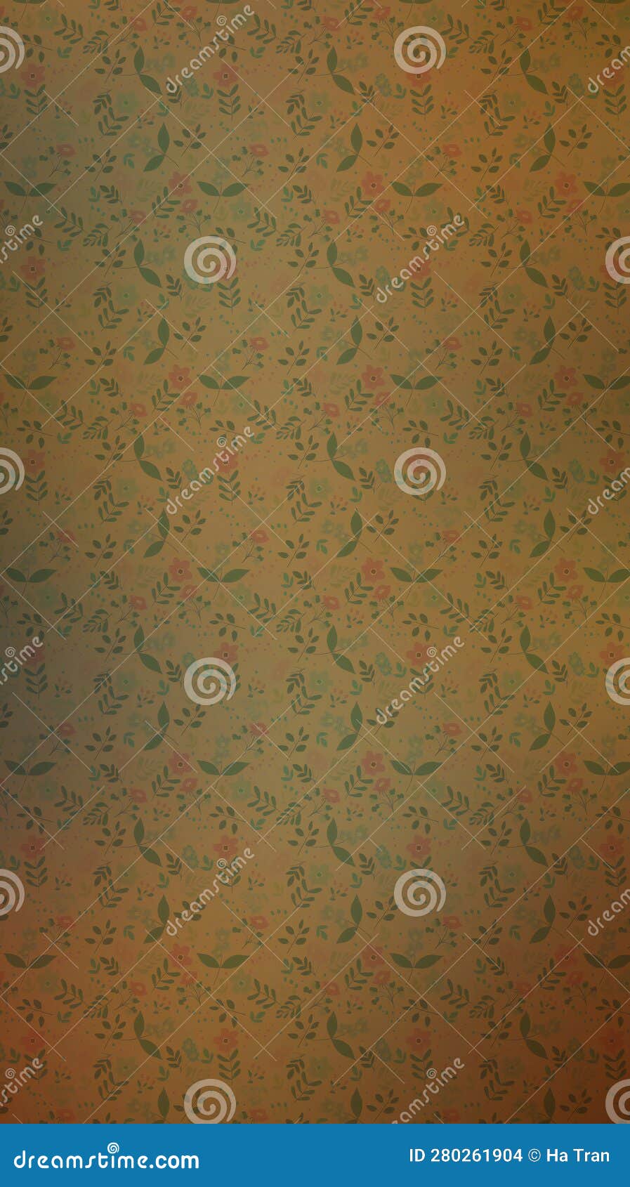 Vintage Wallpaper with a Pattern in the Style of the 20th Century Stock ...