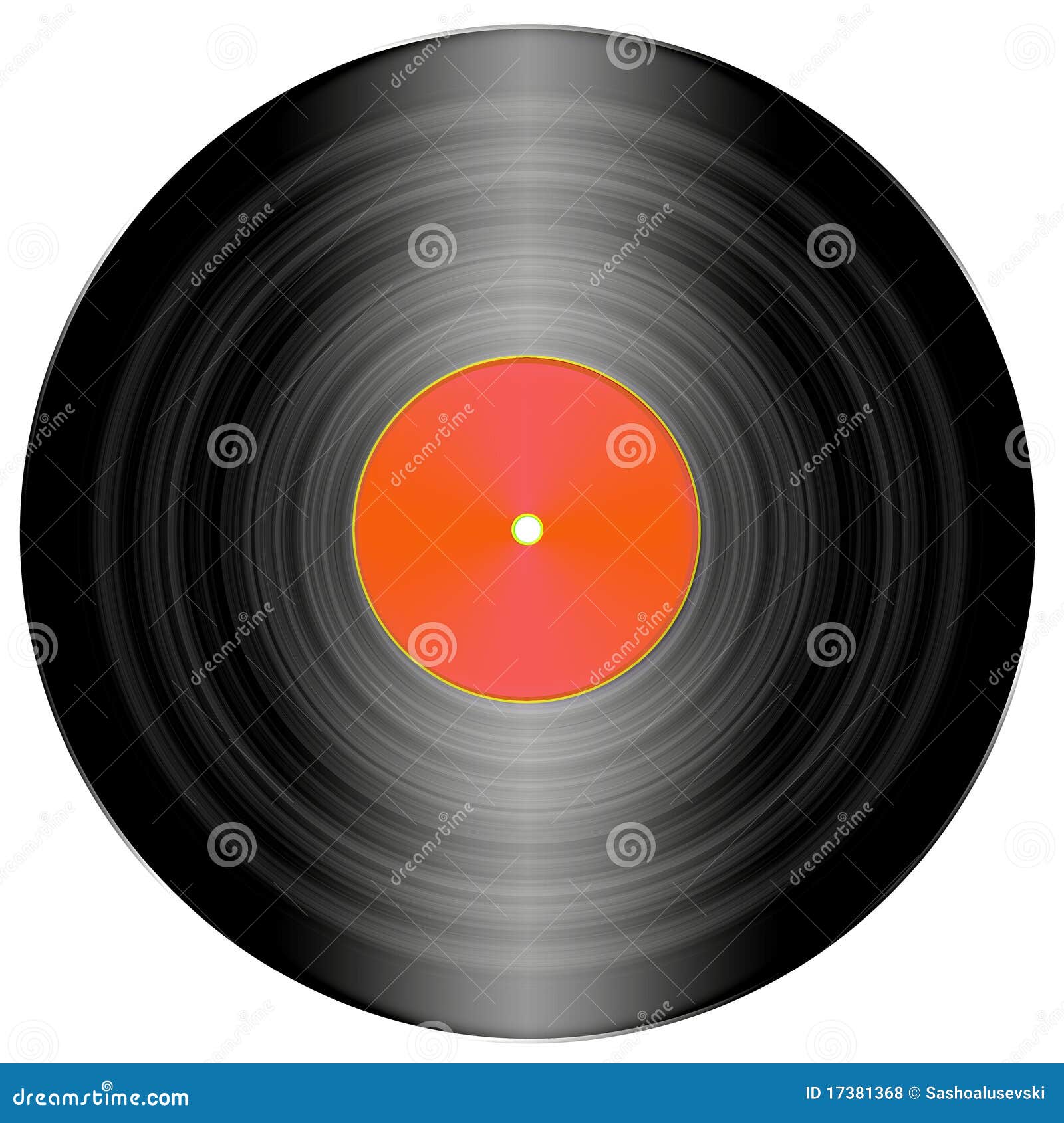 Illustration of a Vinyl Record Stock Illustration - Illustration of ...