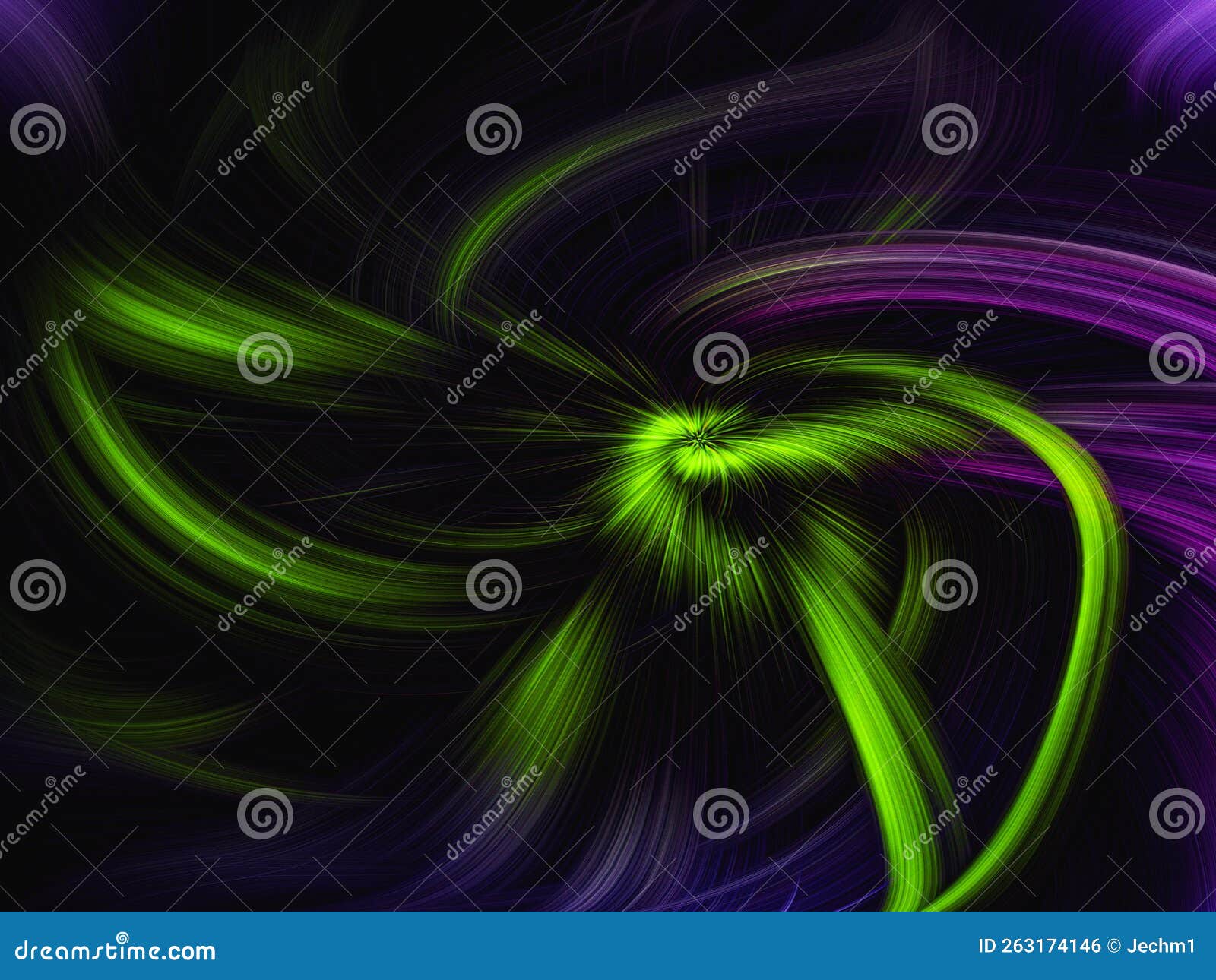 Illustration of a Violet and Green Nebula Space Background. Backgrounds ...