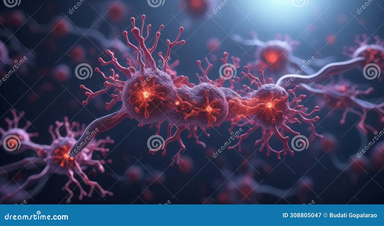 Illustration of a Virus Infecting a Cell, Highlighting the Complexity ...