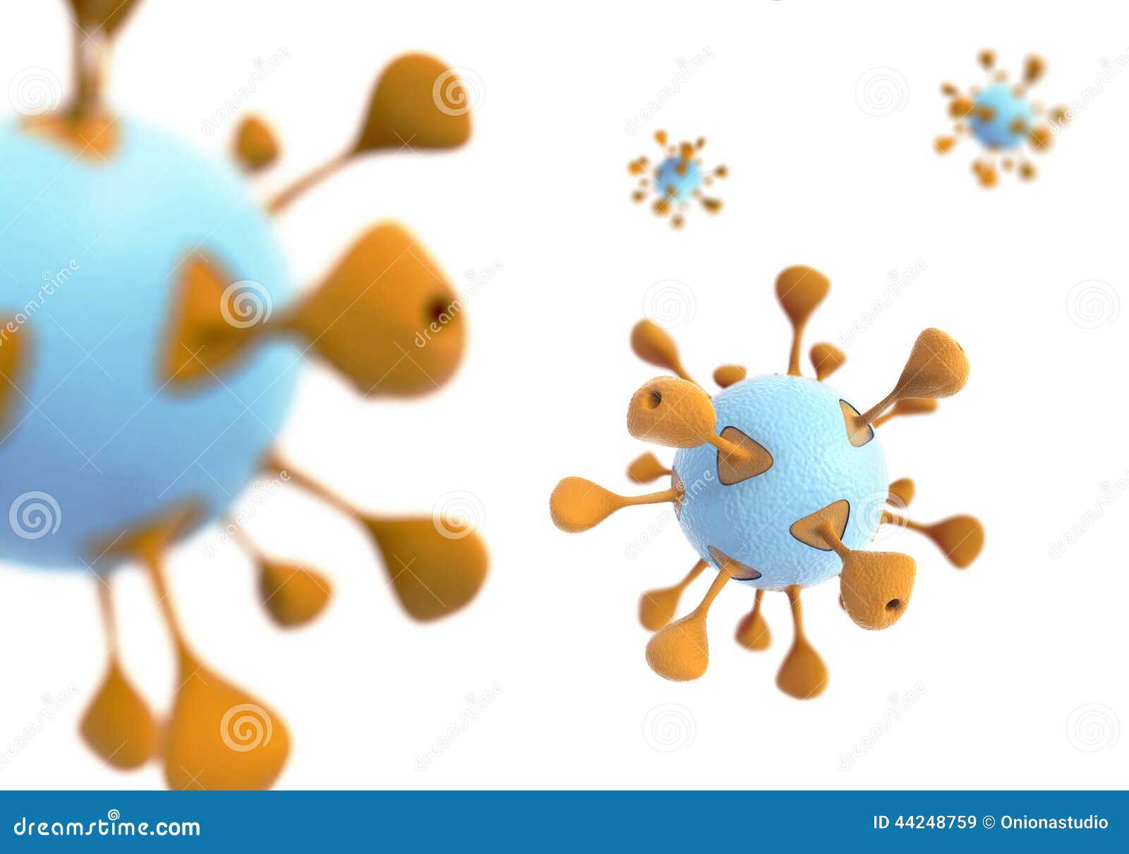 Illustration of Virus on White Background Stock Image - Image of global ...