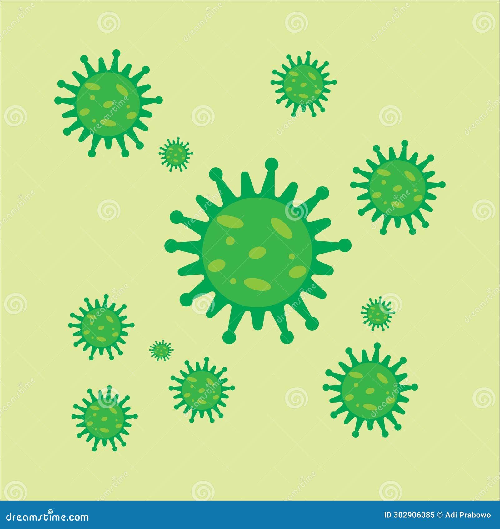 Illustration of Viruses in the Human Body Vector Design Stock ...