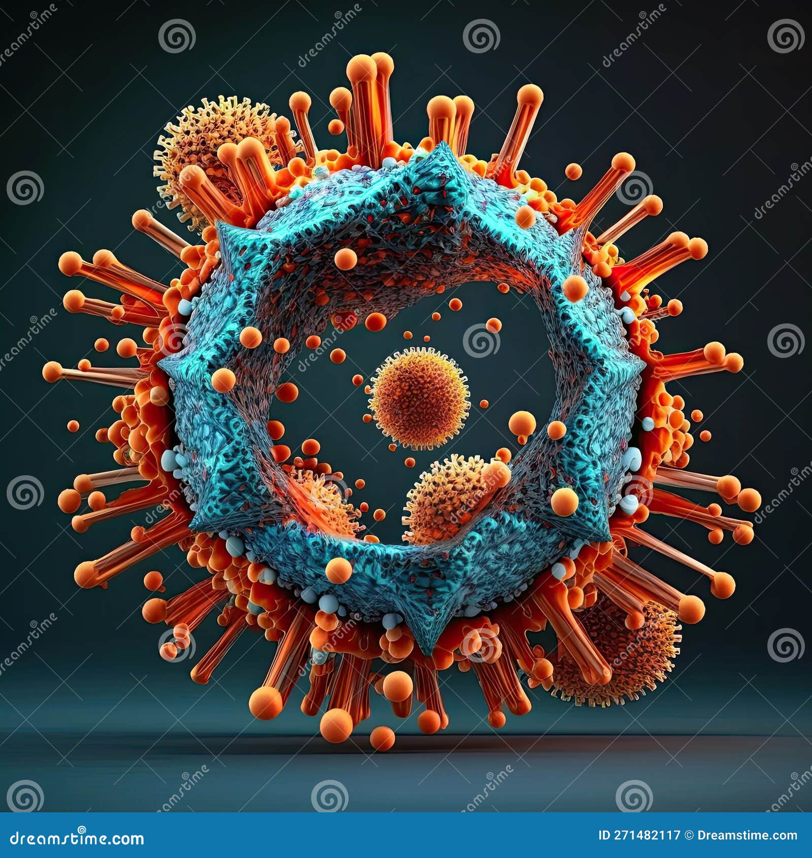 Visualizing the Process of COVID-19 Virus Inside Human Generative AI ...