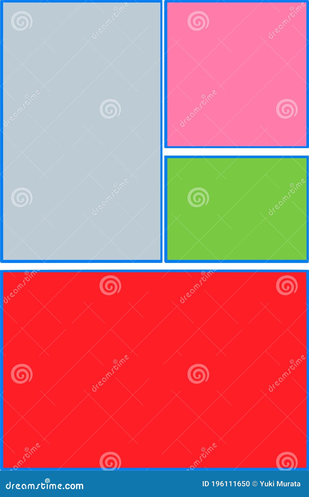 Illustration of a Vivid Color Cartoon Frame Stock Vector - Illustration ...