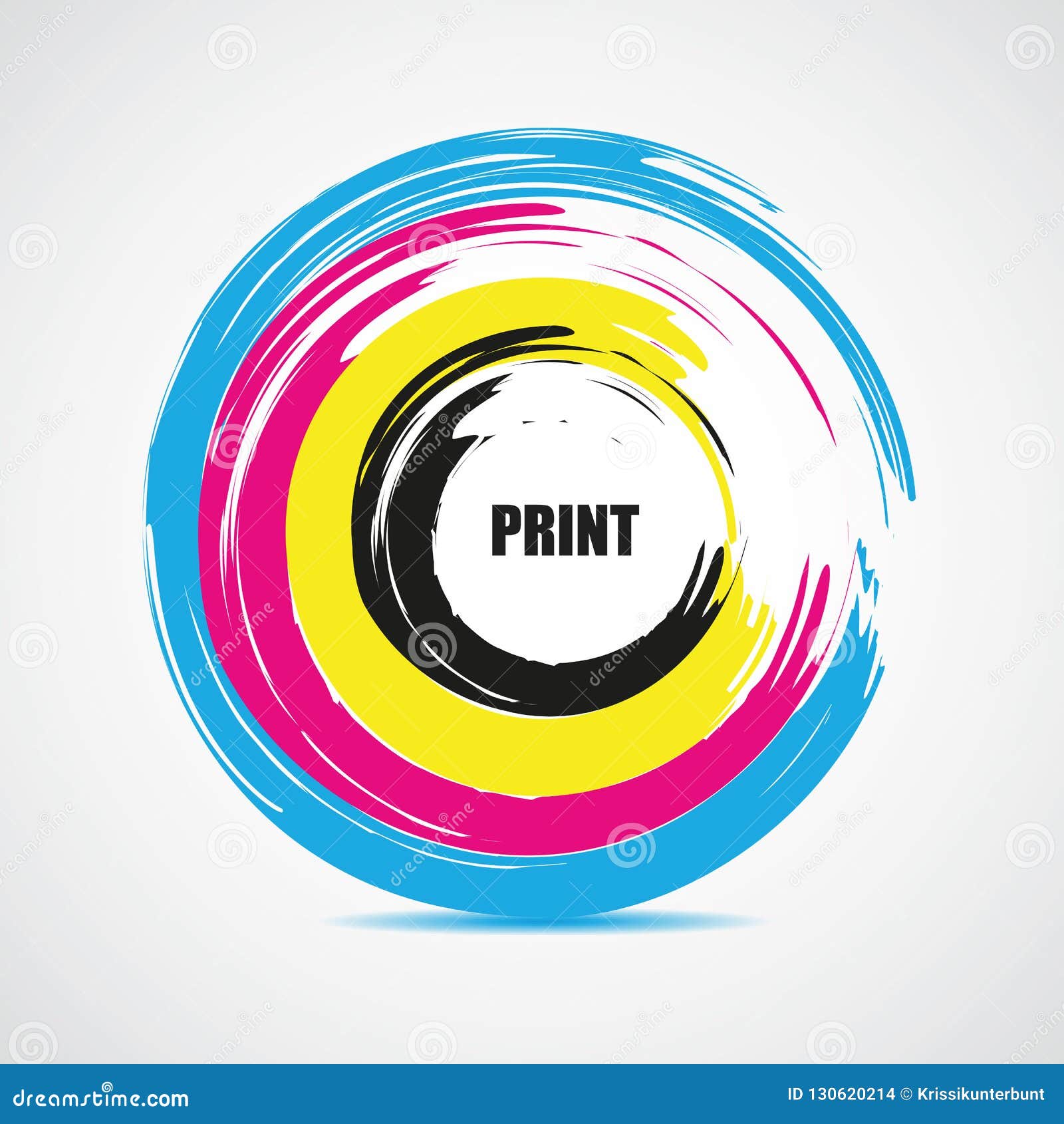 Illustration Von Cmyk Farbkreis Druckend Vektor Abbildung ...