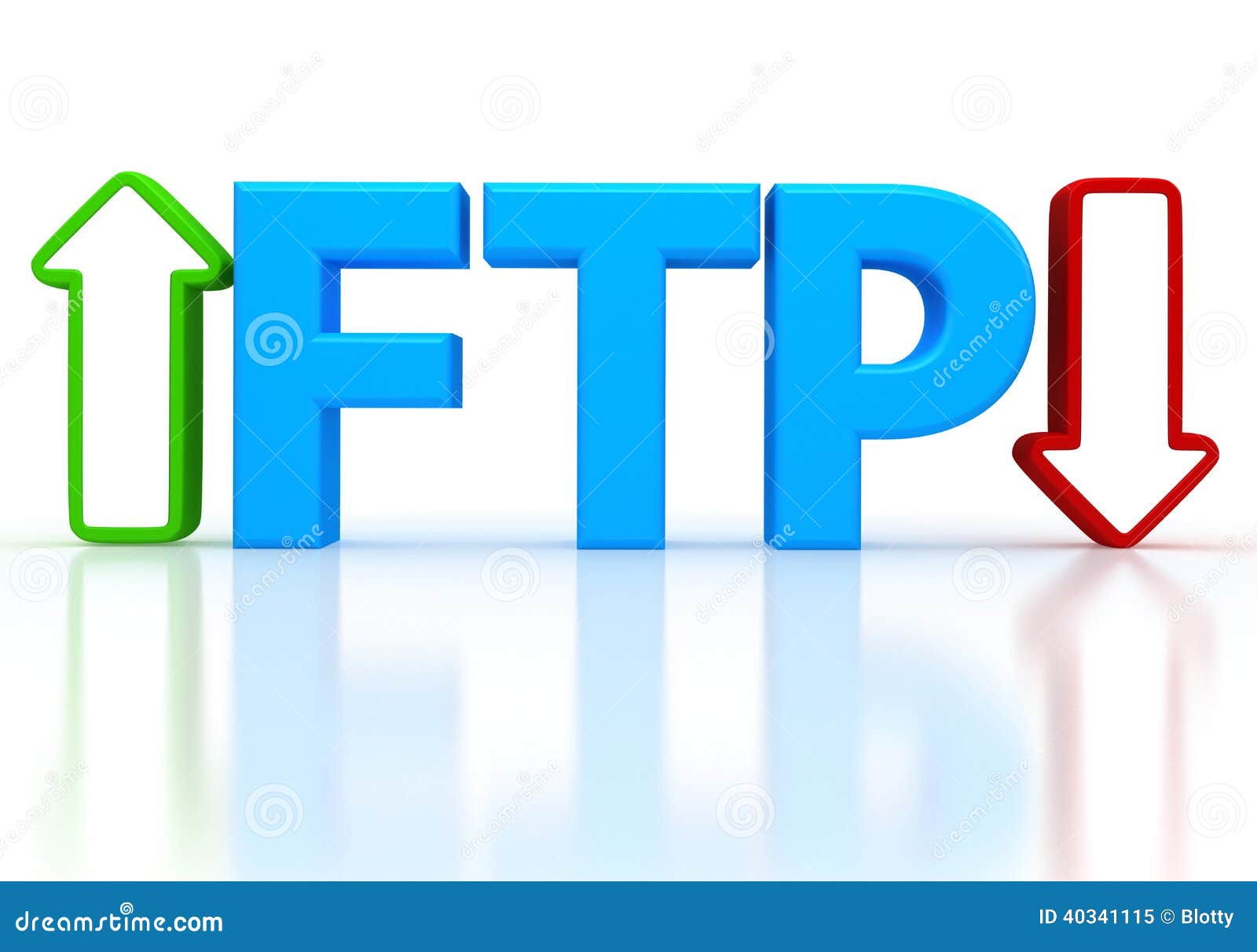 Illustration Von Ftp (File Transfer Protocol) Stock Abbildung ...