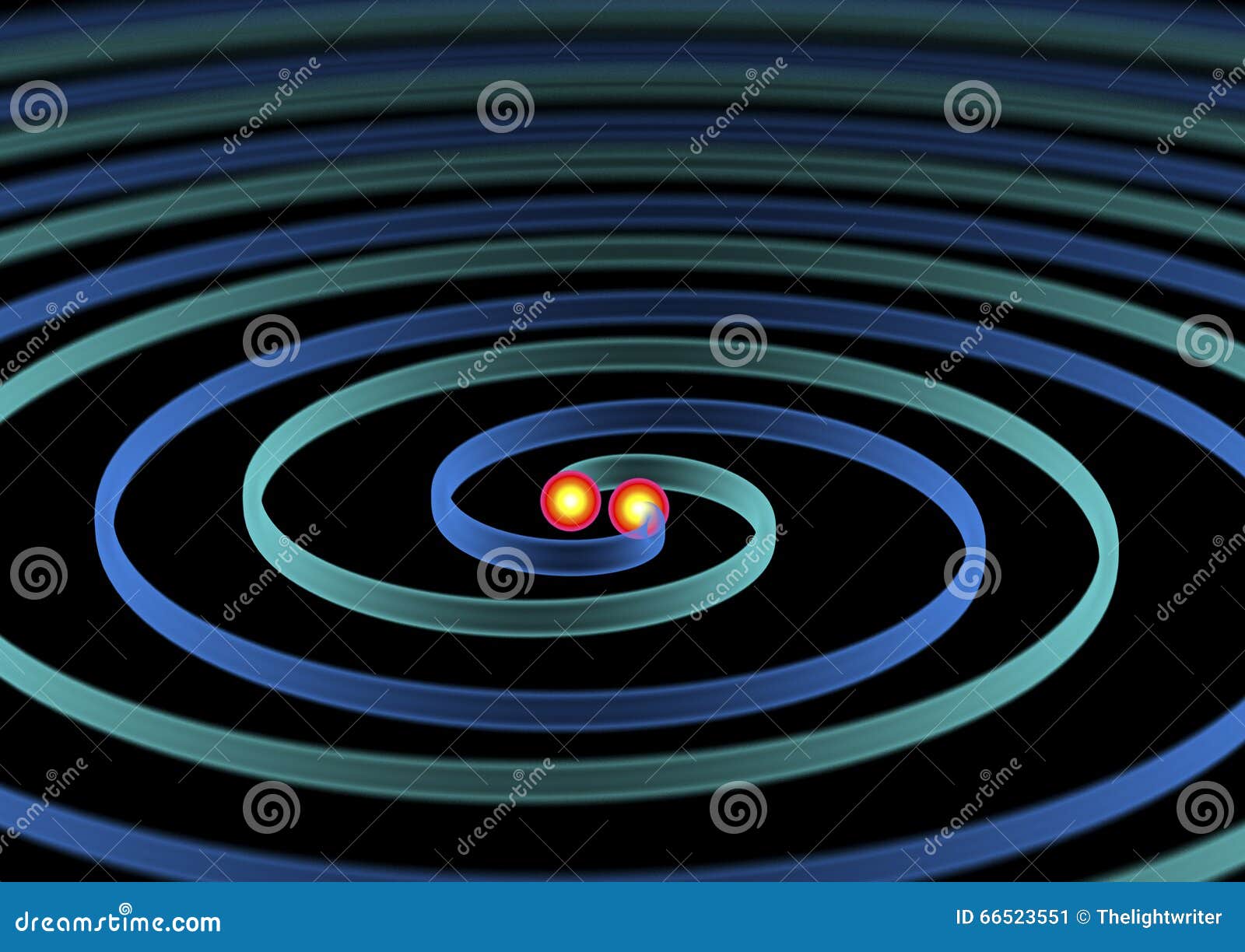 Illustration Von Gravitationswellen Stock Abbildung - Illustration von ...