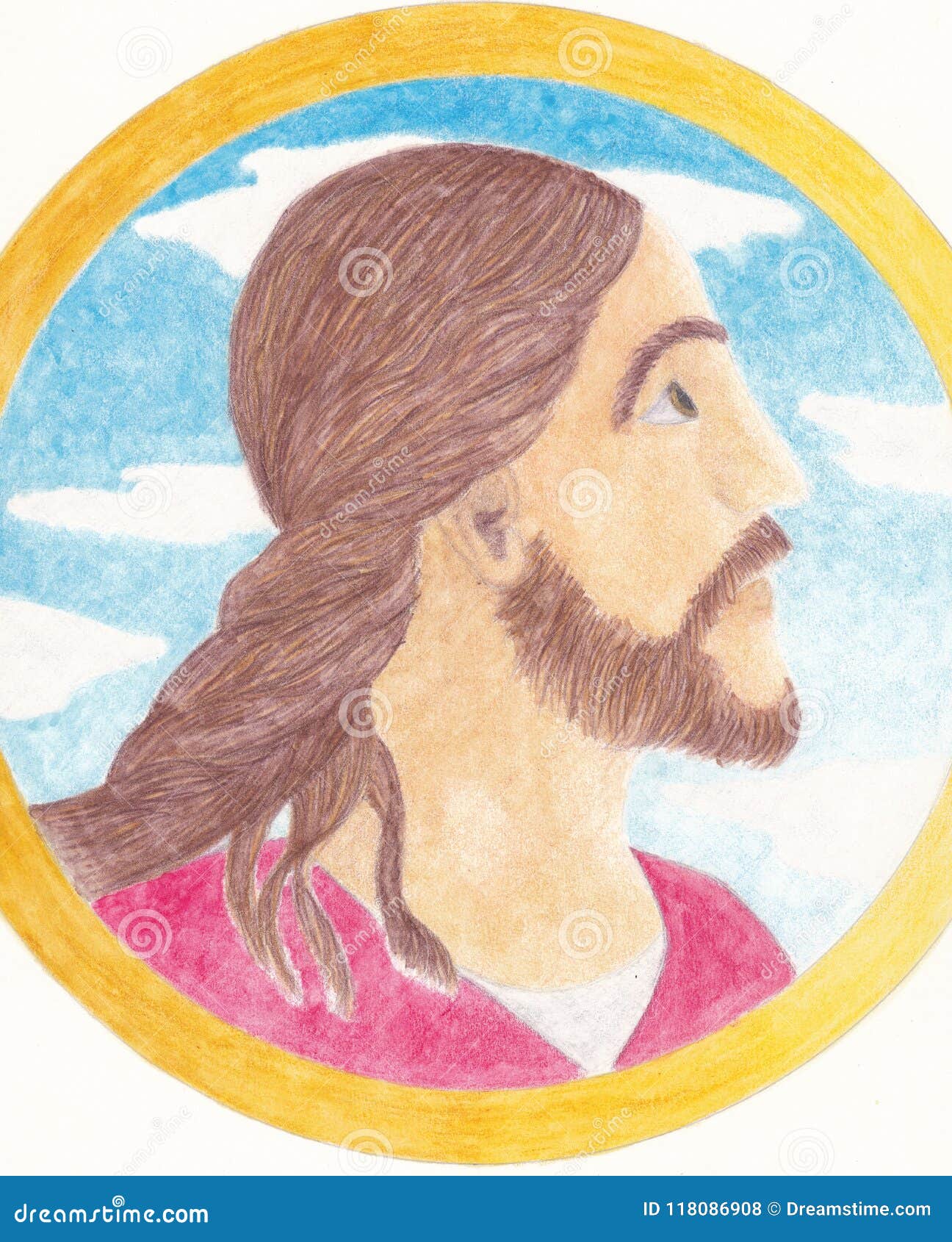 Illustration Von Jesus Christ Stock Abbildung - Illustration von gemalt ...