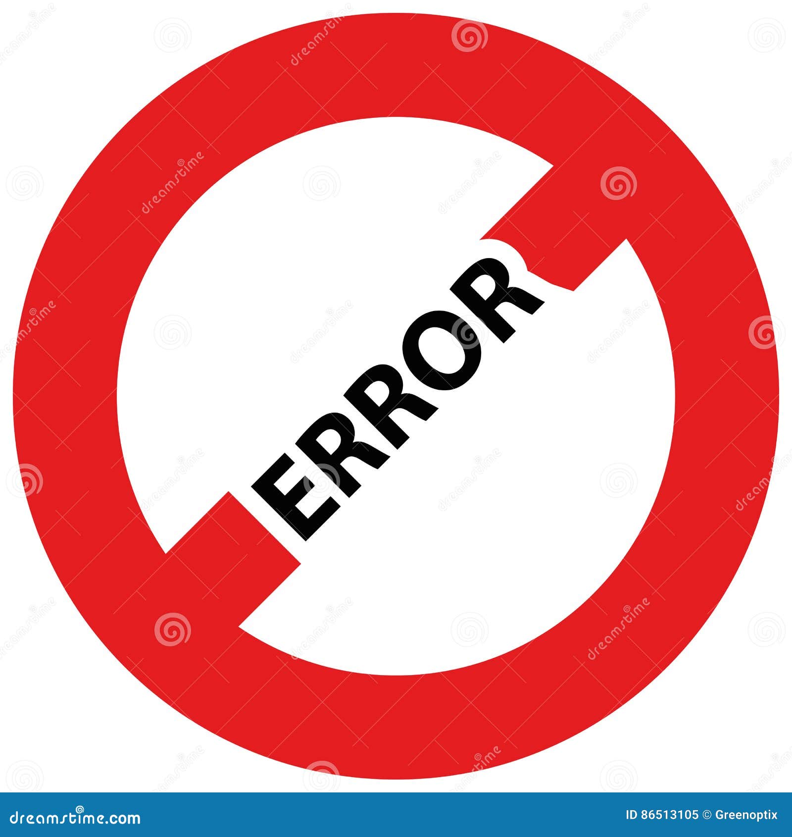 Illustration Warning Error stock vector. Illustration of icon - 86513105