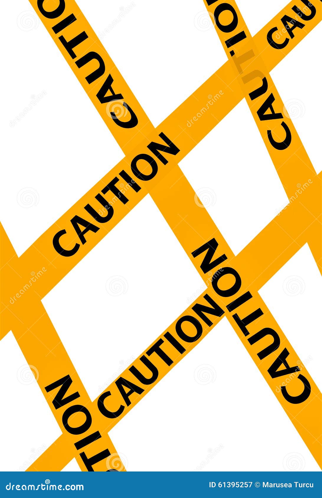 Warning Red Ribbons. Dangerous Crossing Stripes. Realistic Attention ...