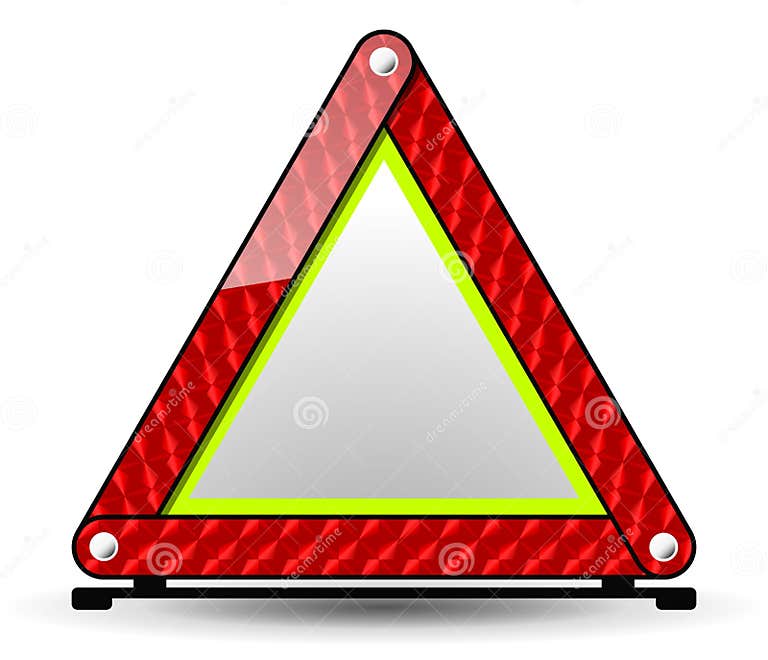 Illustration Warning Triangle Reflector Stock Illustration ...