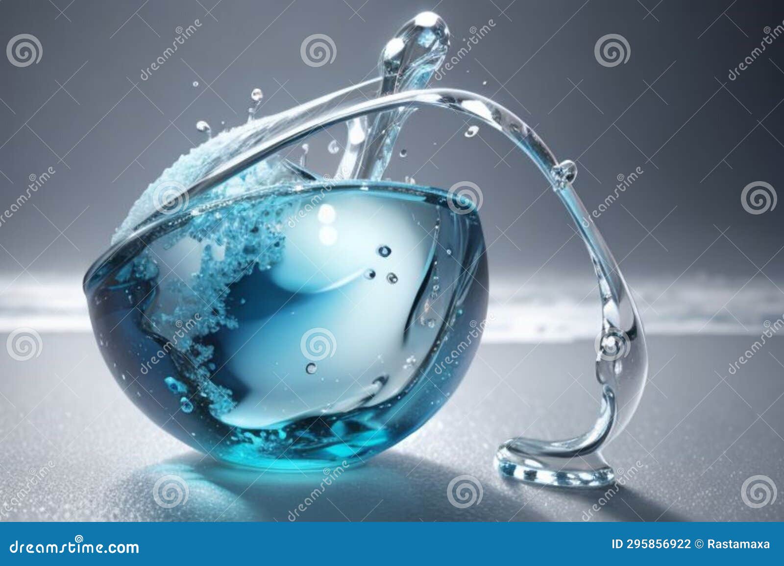 Illustration of Water, Frozen Water, Cold Theme, AI Generate Stock ...