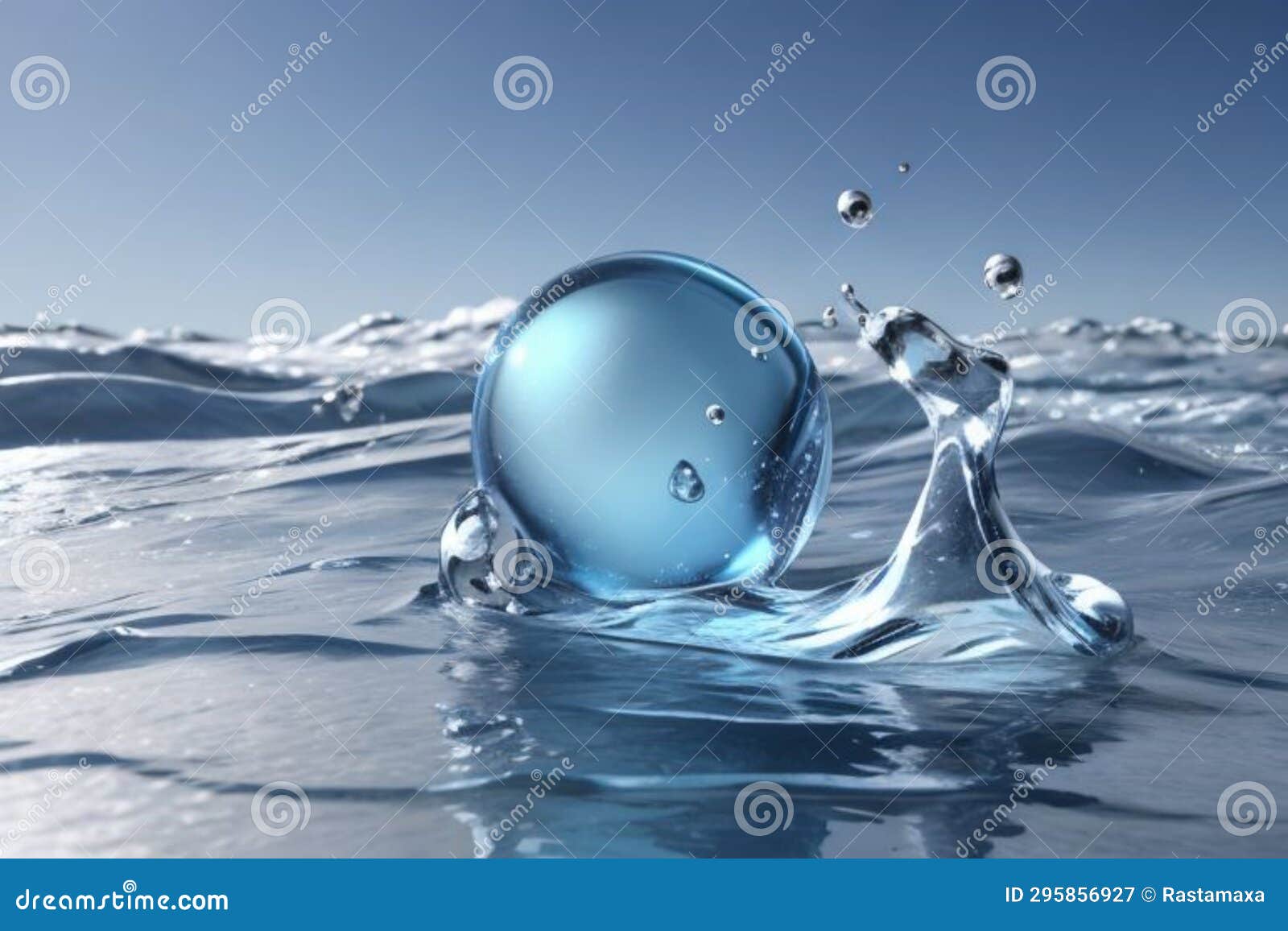 Illustration of Water, Frozen Water, Cold Theme, AI Generate Stock ...