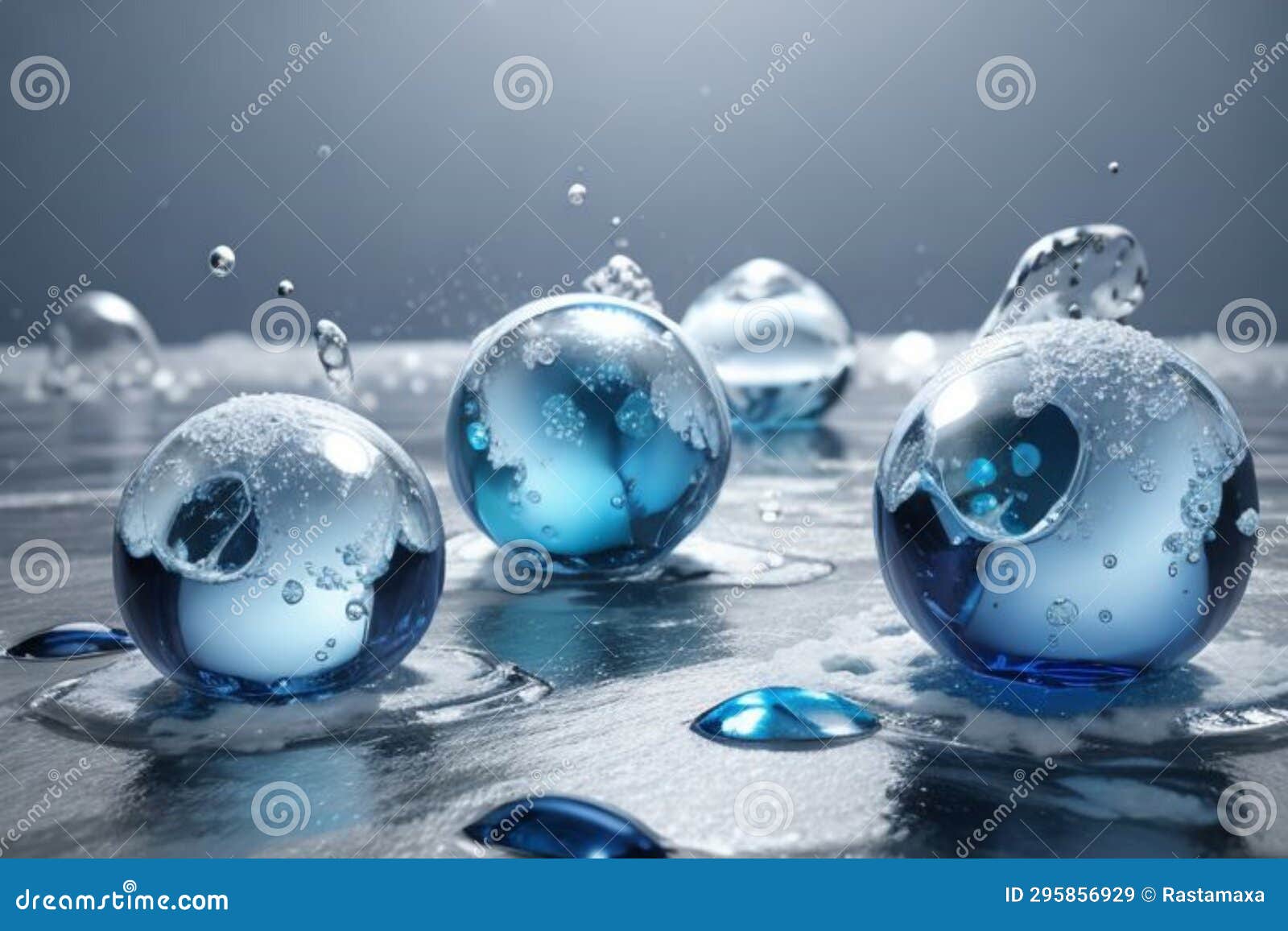 Illustration of Water, Frozen Water, Cold Theme, AI Generate Stock ...