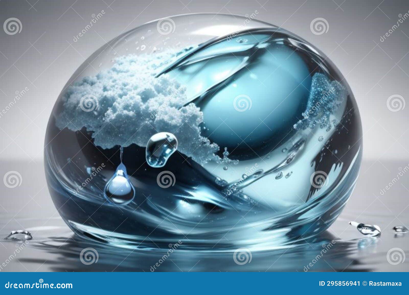 Illustration of Water, Frozen Water, Cold Theme, AI Generate Stock ...
