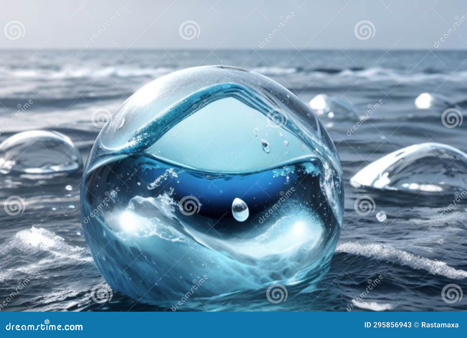Illustration of Water, Frozen Water, Cold Theme, AI Generate Stock ...