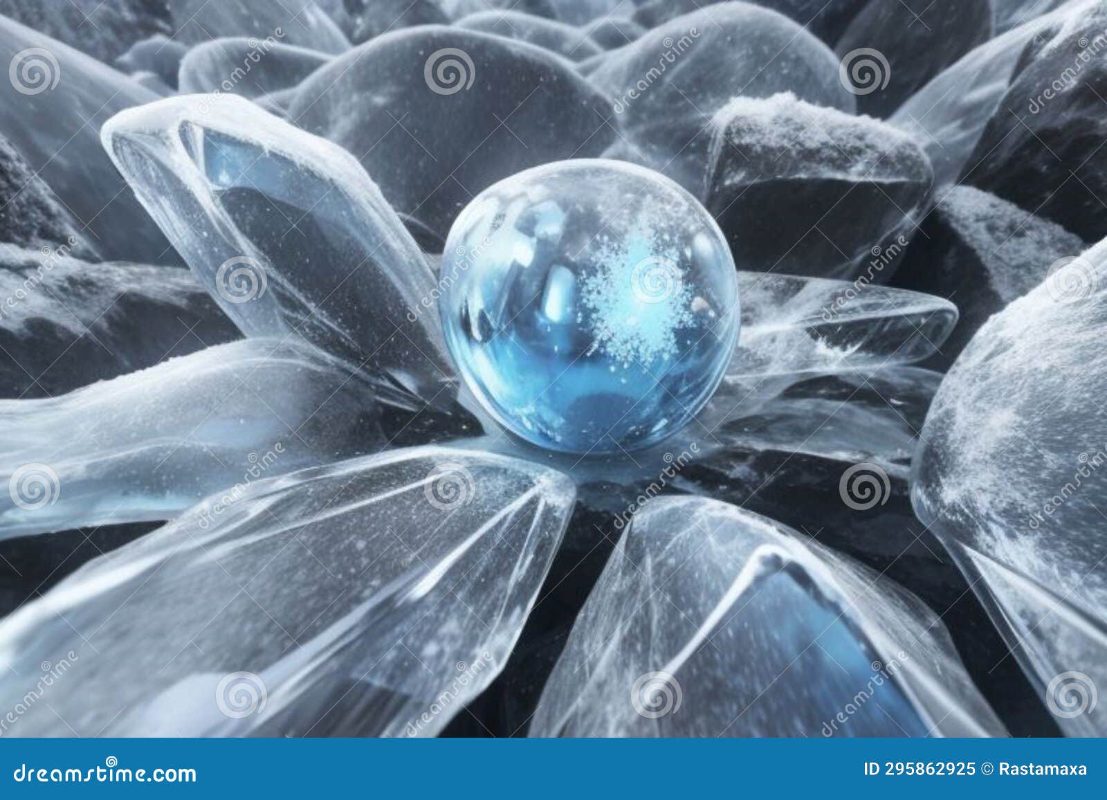 Illustration of Water, Frozen Water, Cold Theme, AI Generate Stock ...