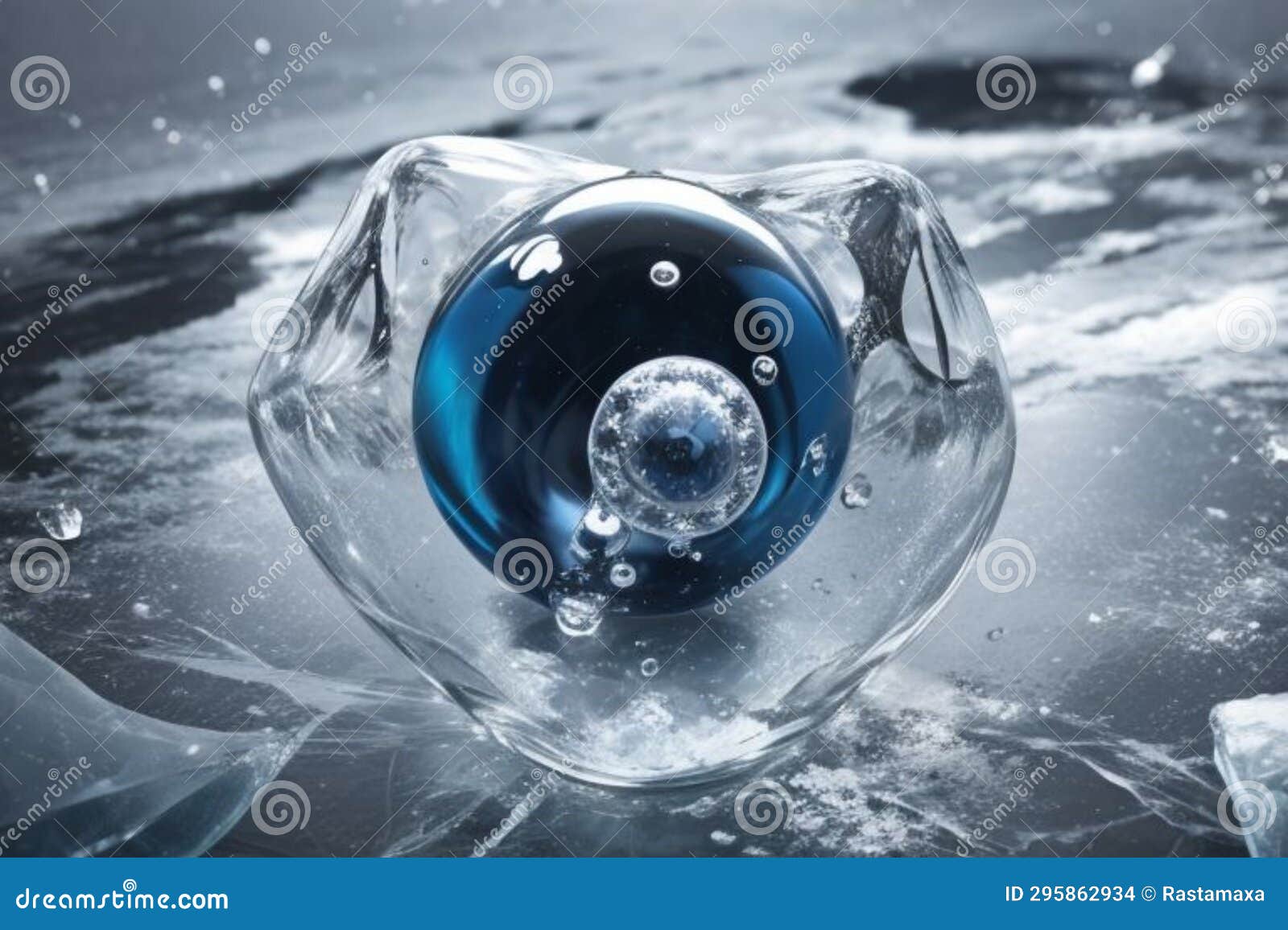 Illustration of Water, Frozen Water, Cold Theme, AI Generate Stock ...