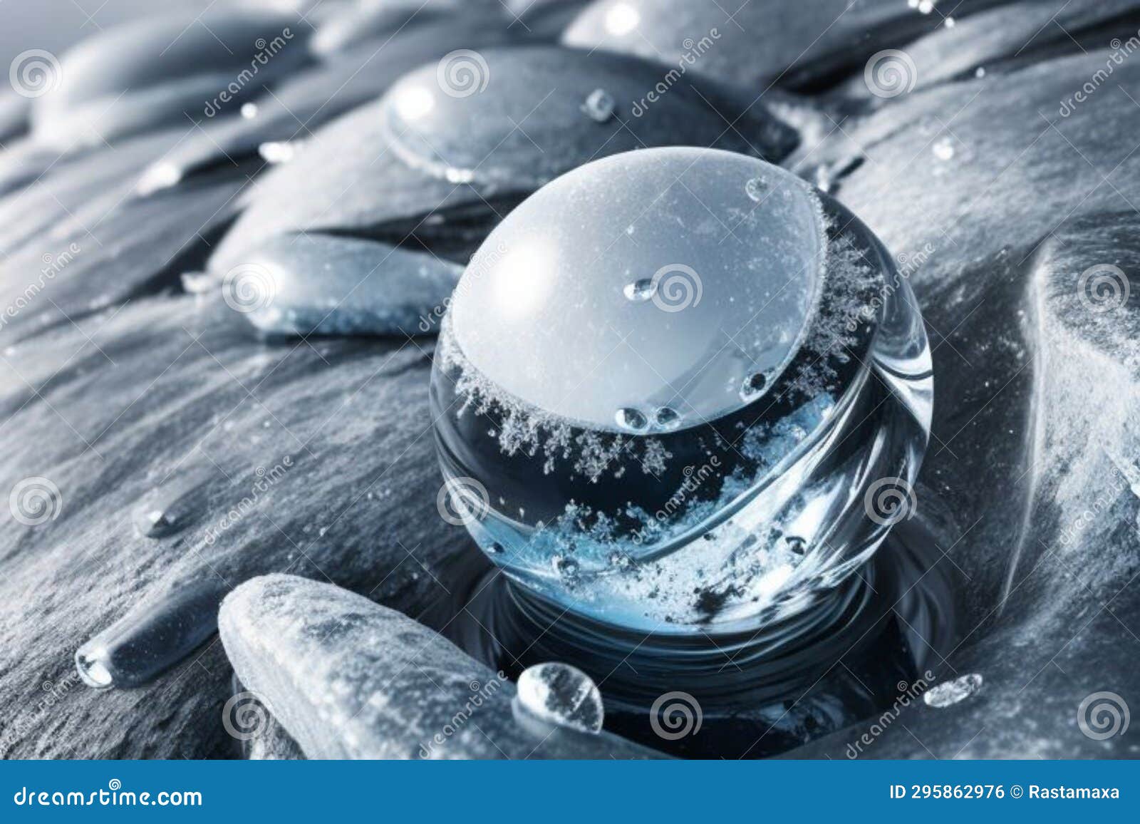 Illustration of Water, Frozen Water, Cold Theme, AI Generate Stock ...