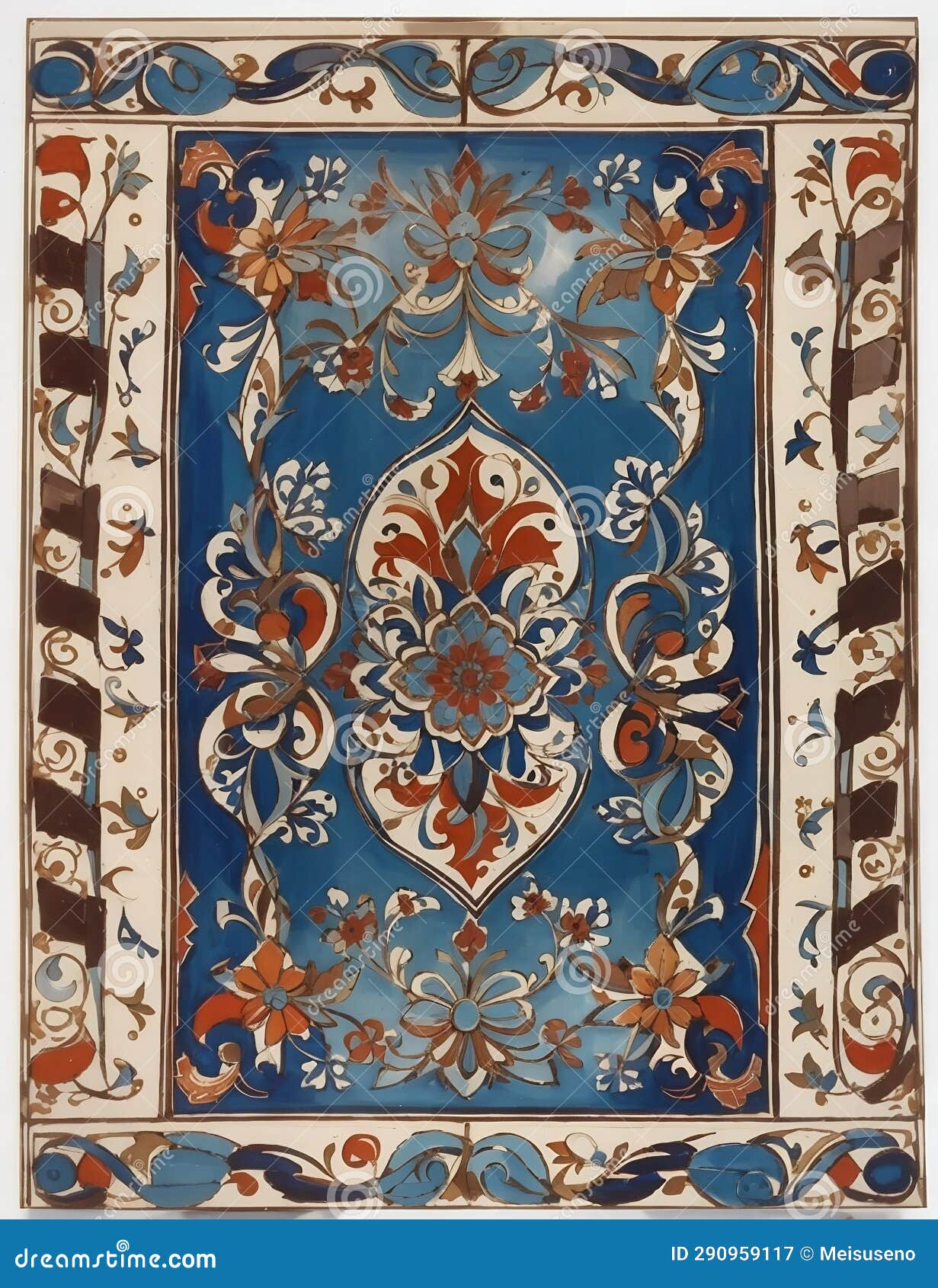 Illustration Water Motif Pattern Stock Illustration - Illustration of ...