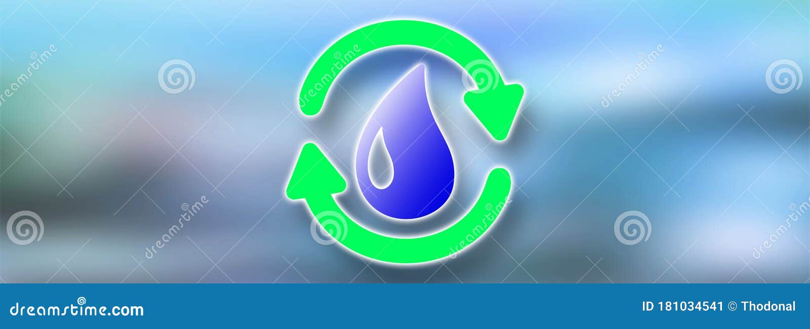 Concept of water recycling stock illustration. Illustration of recycle ...