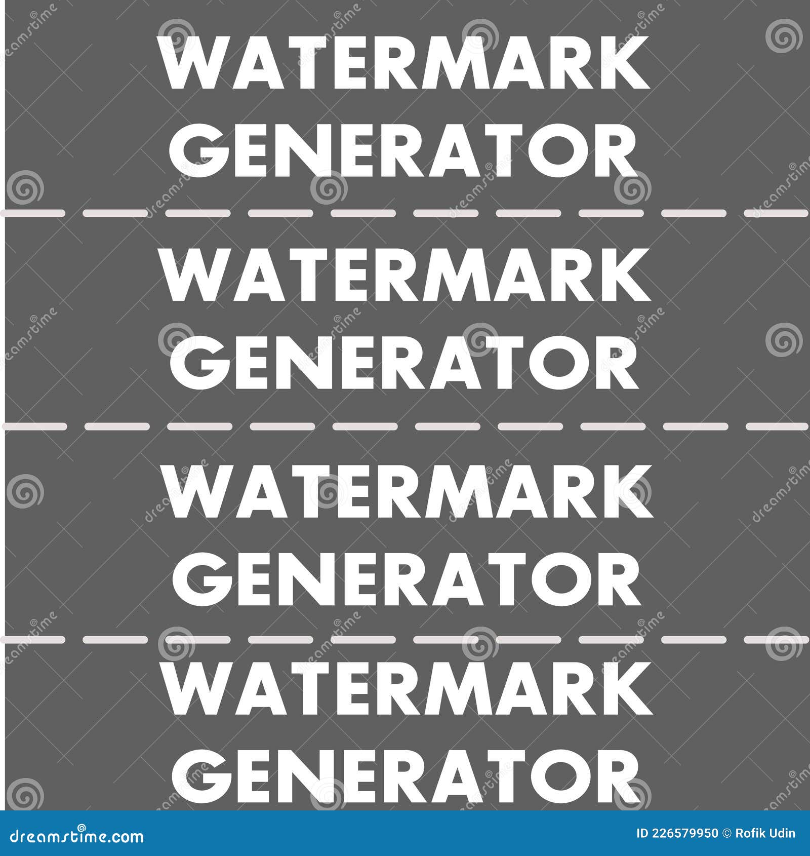 Illustration of a Watermark Pattern Generator Template Design To ...