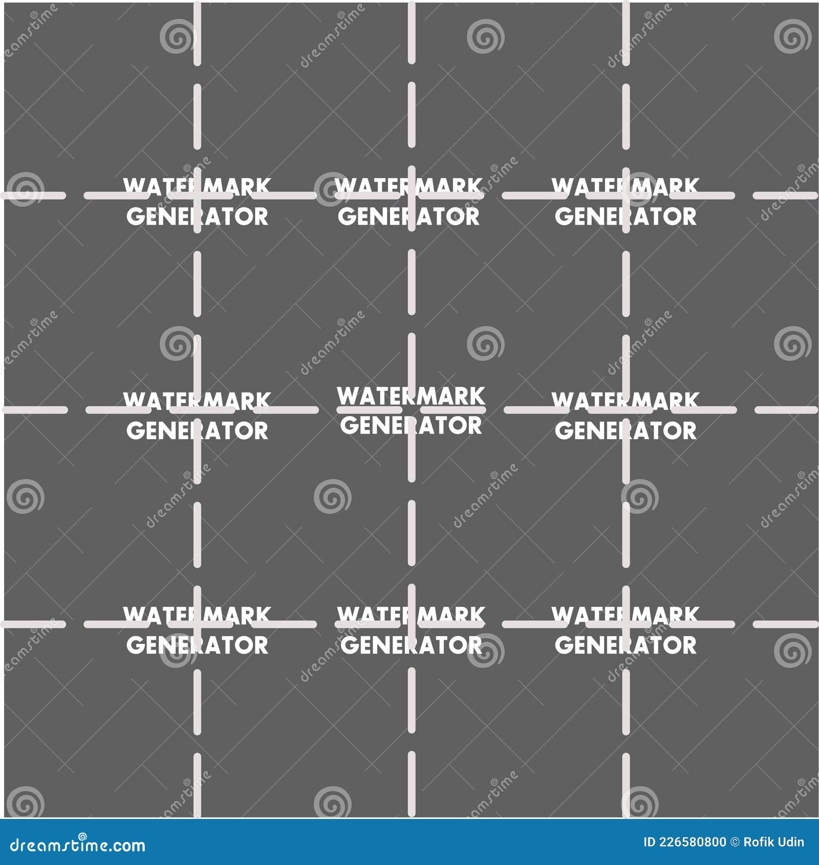 Illustration of a Watermark Pattern Generator Template Design Stock ...