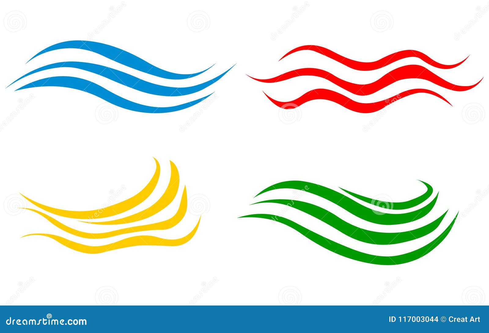 Waves Logo. Abstract Wave Background Vector.Vector Wave Icons. Stock ...