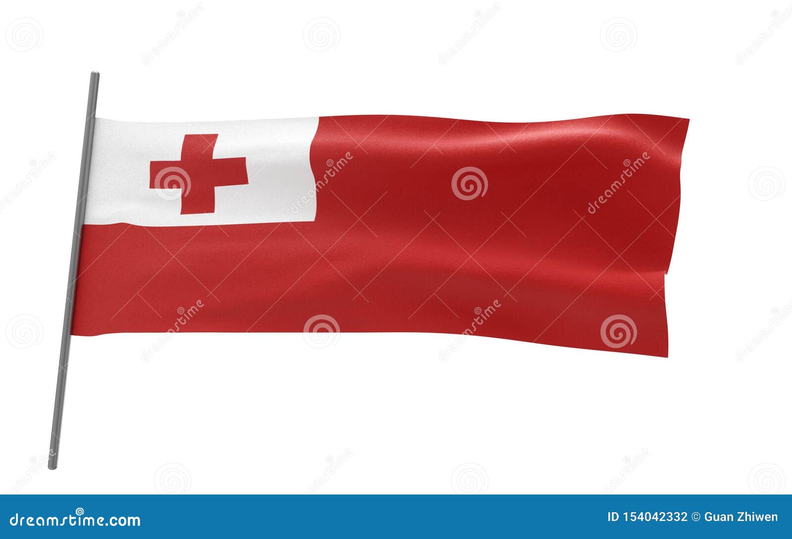 Flag of Tonga stock photo. Image of symbol, flagstaff - 154042332