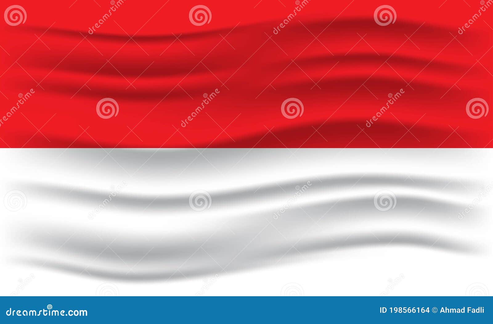 Illustration of Waving Indonesia Flag. Vector Illustration Stock Vector ...
