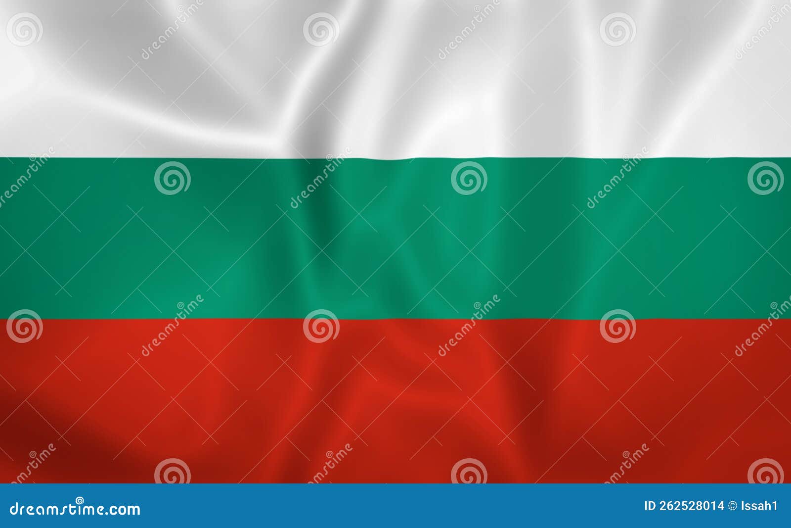 Illustration Waving State Flag of Bulgaria Stock Illustration ...