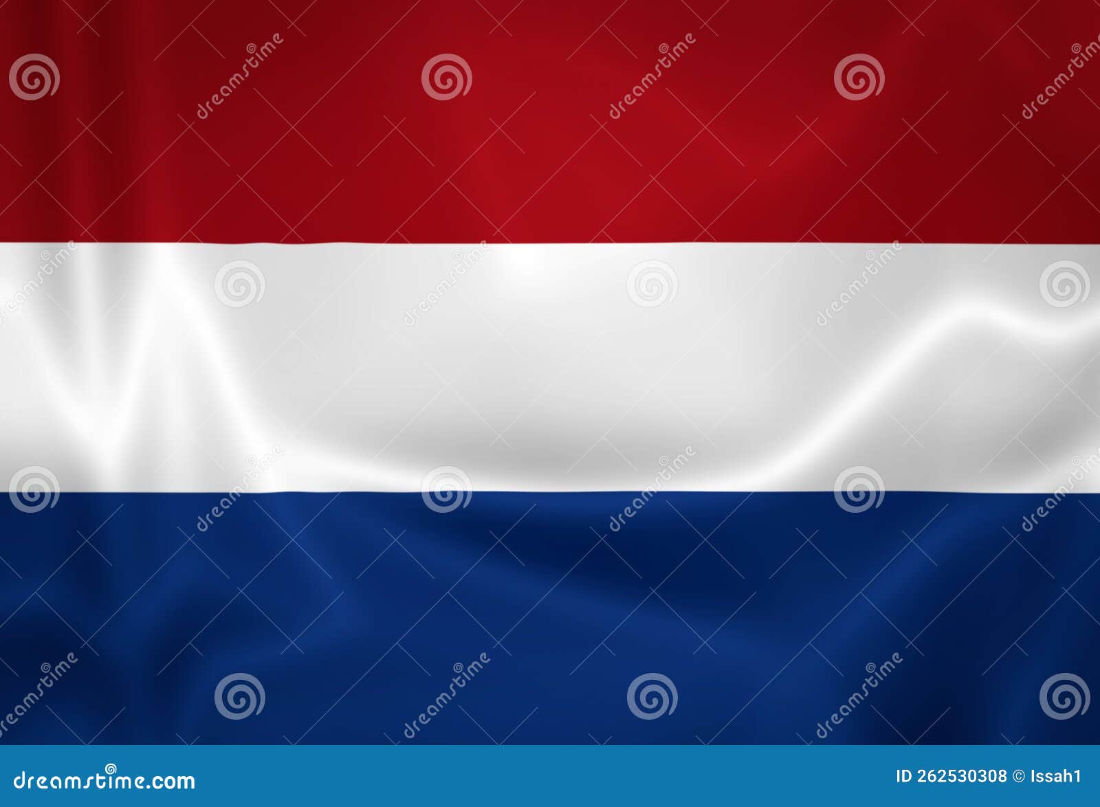 Illustration Waving State Flag of the Netherlands Stock Illustration ...