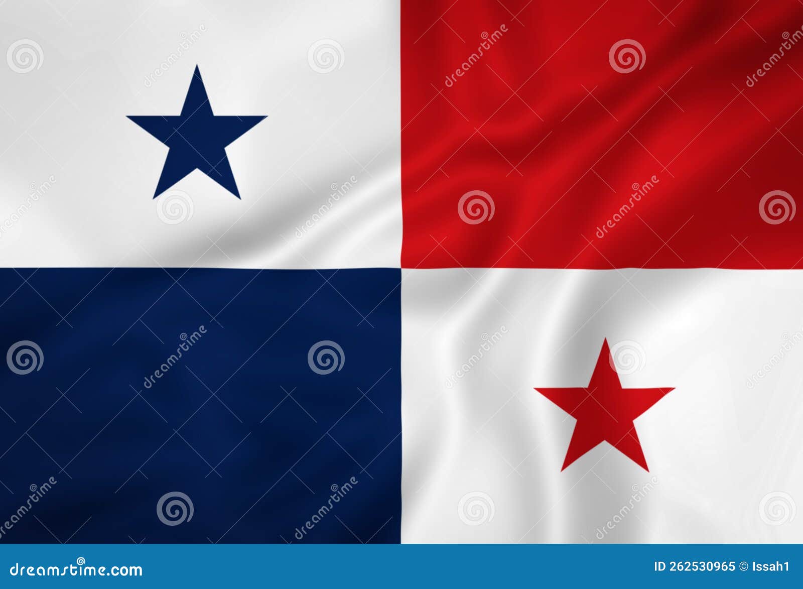 Illustration Waving State Flag of Panama Stock Illustration ...