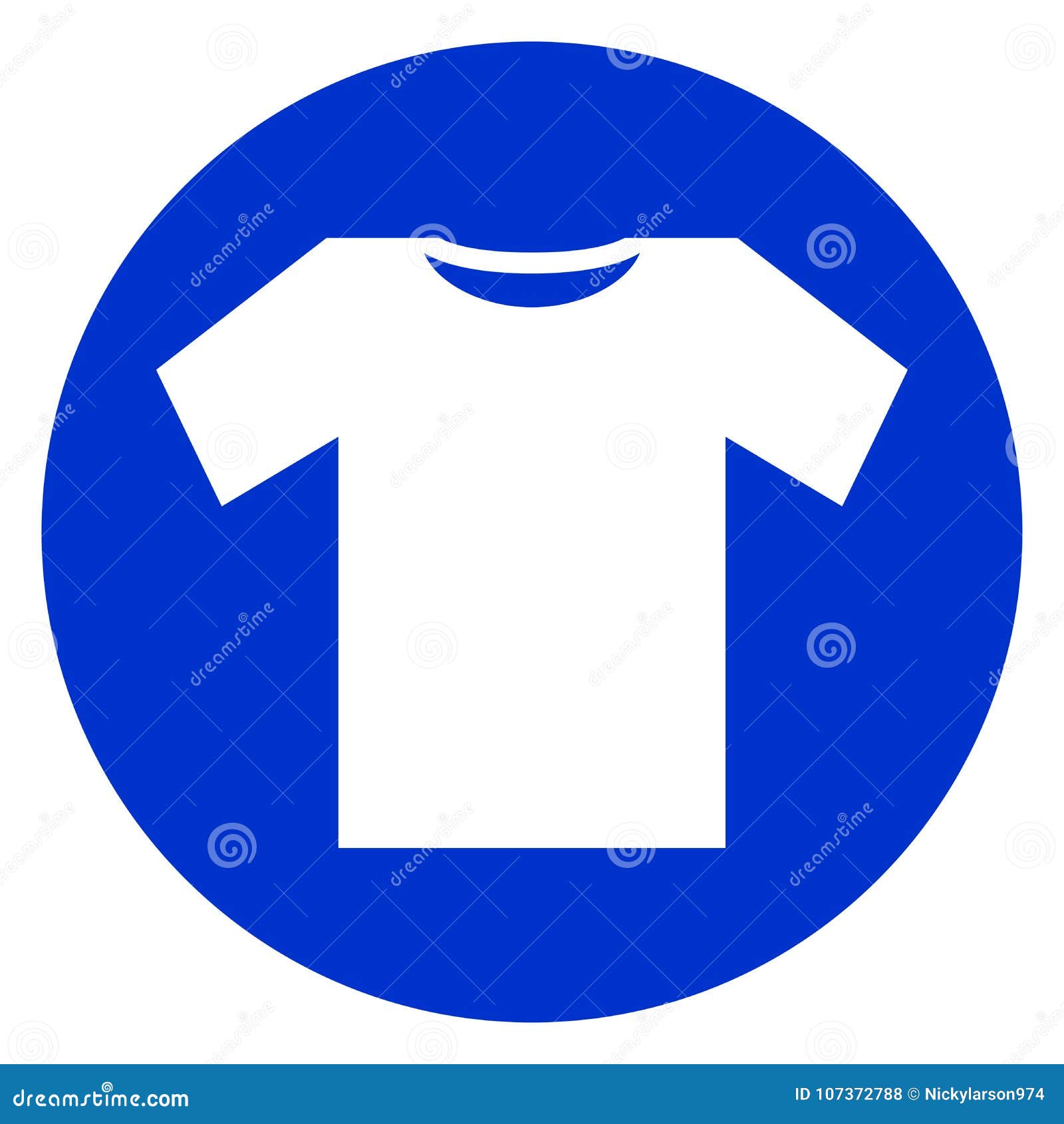 Wear blue circle icon stock vector. Illustration of textile - 107372788