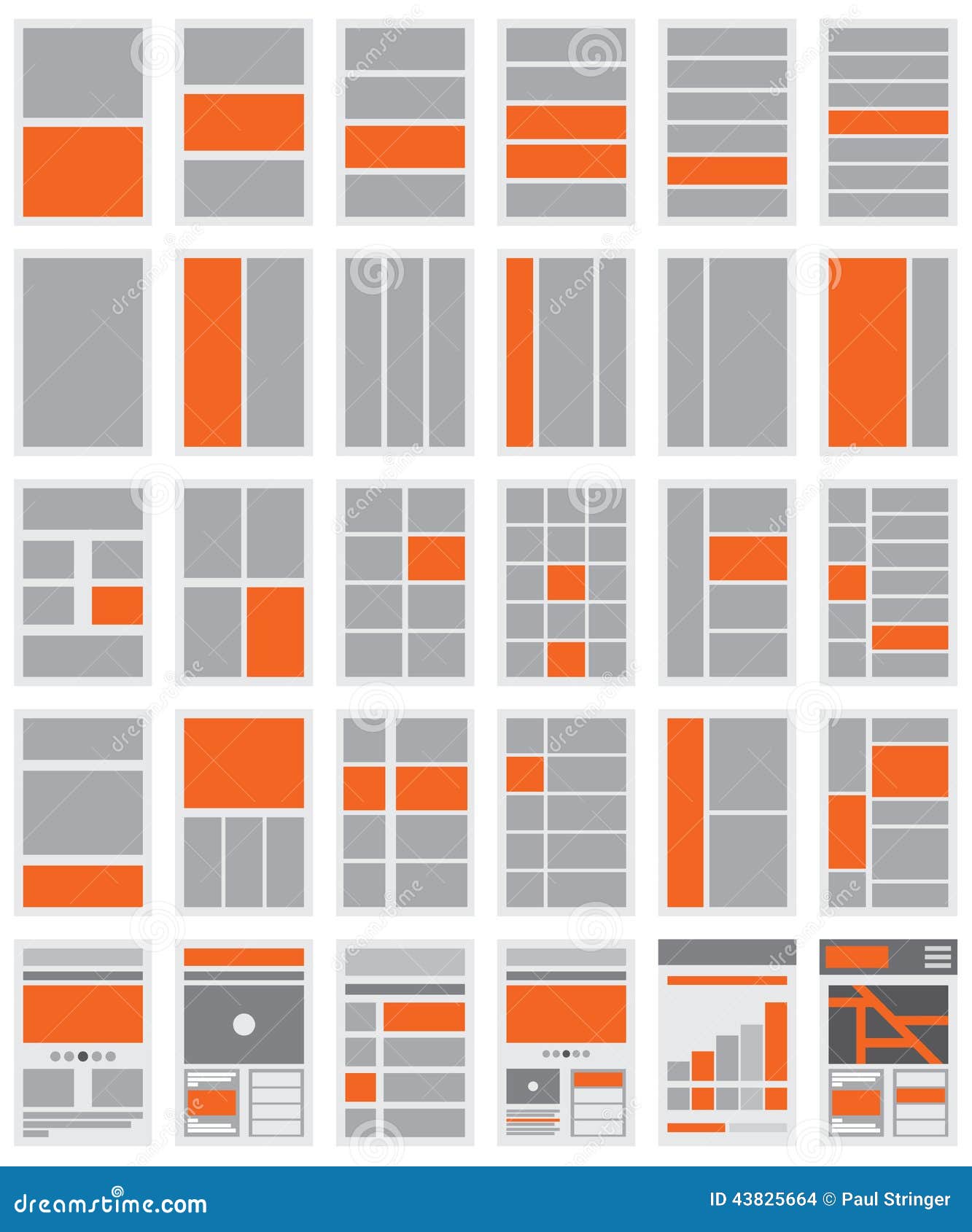 Illustration of Website Flowcharts and Site Maps Stock Vector ...