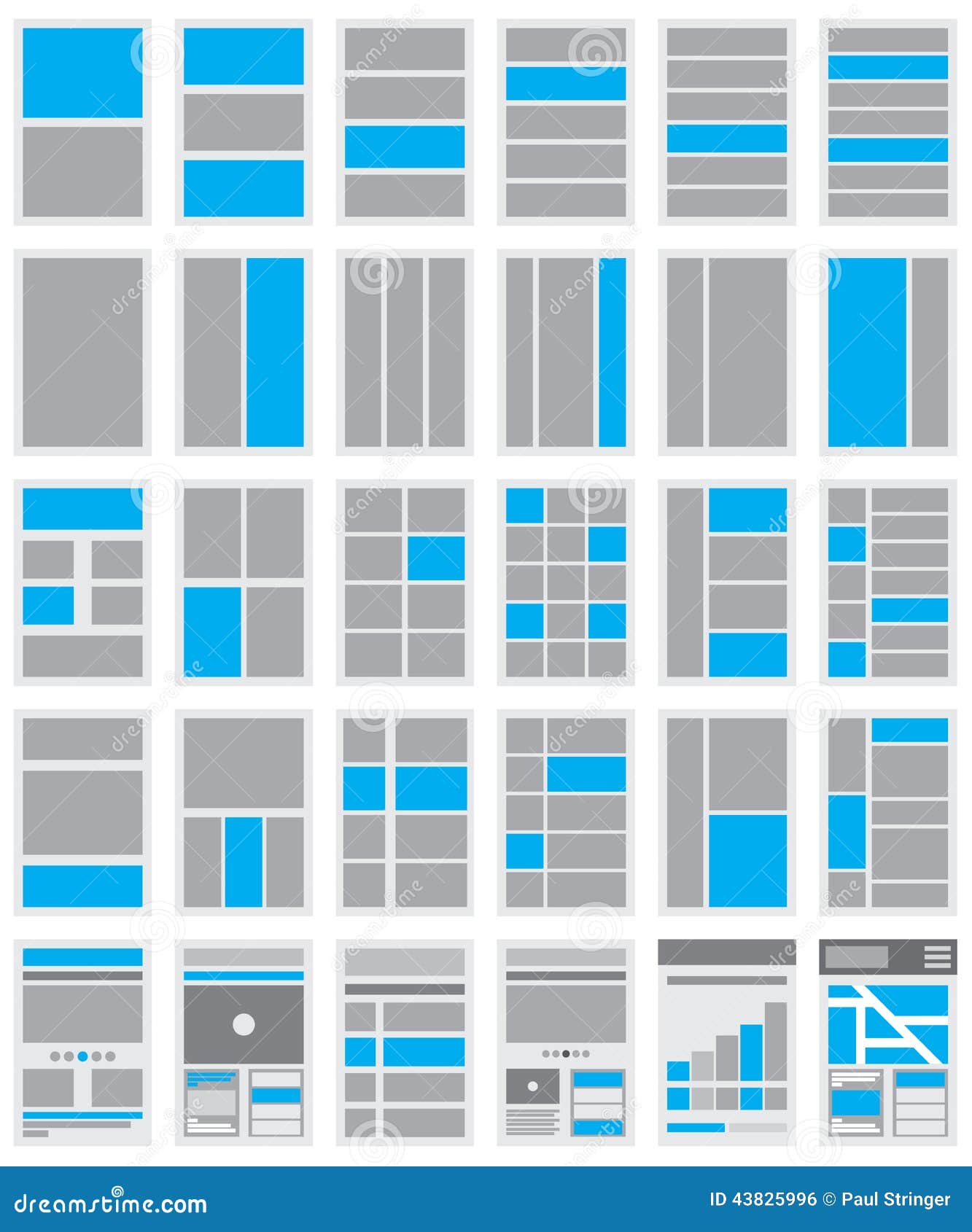 Illustration of Website Flowcharts and Site Maps Stock Vector ...