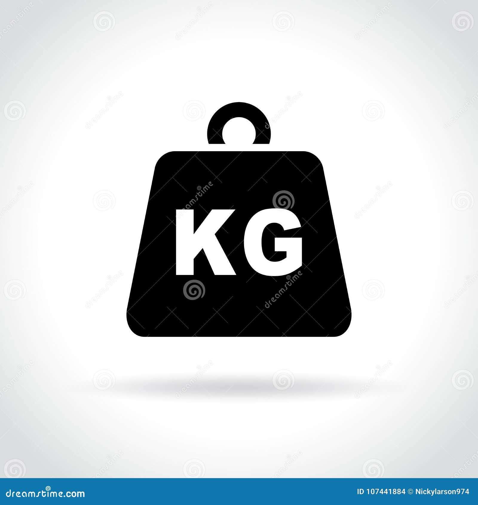 Weight Icon on White Background Stock Vector - Illustration of pounds ...
