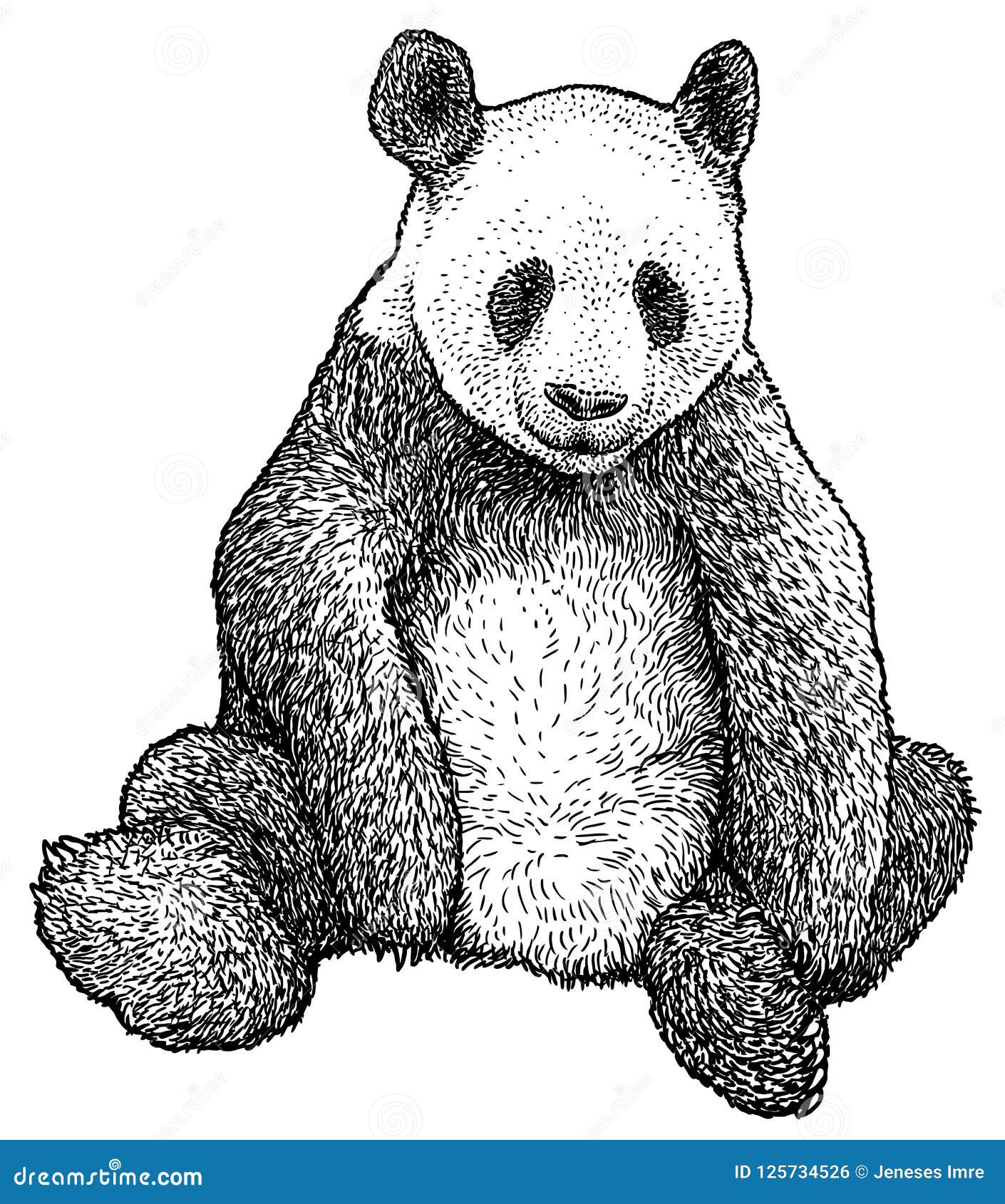Giant Panda Illustration, Drawing, Engraving, Ink, Line Art, Vector ... Giant Panda Illustration, Drawing, Engraving, Ink, Line Art, Vector ...