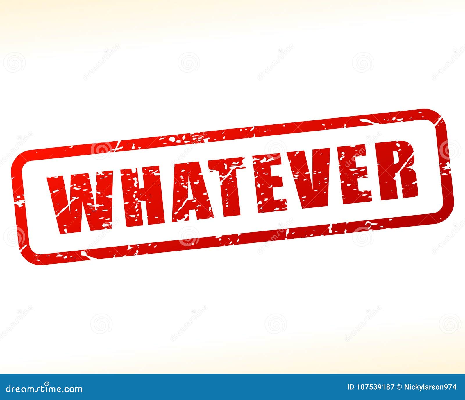 Whatever red text stamp stock vector. Illustration of sign - 107539187