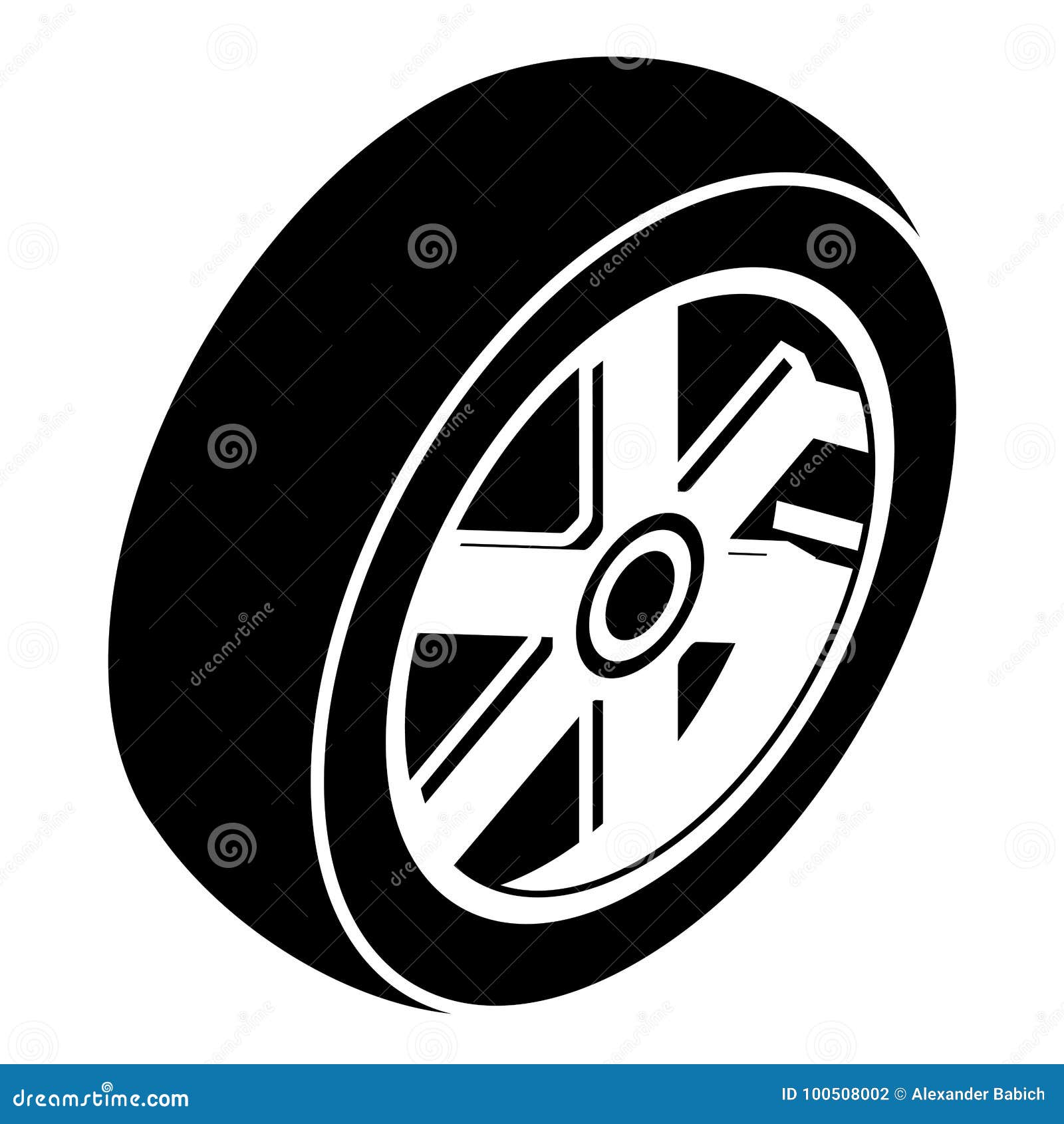 Illustration of wheel stock vector. Illustration of race - 100508002
