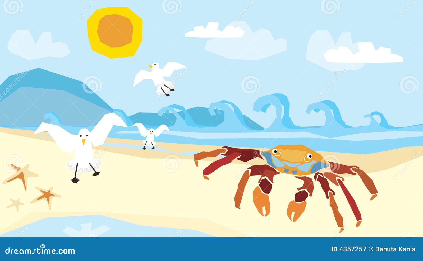 Illustration-whimsical Beach Royalty-Free Stock Photo | CartoonDealer ...