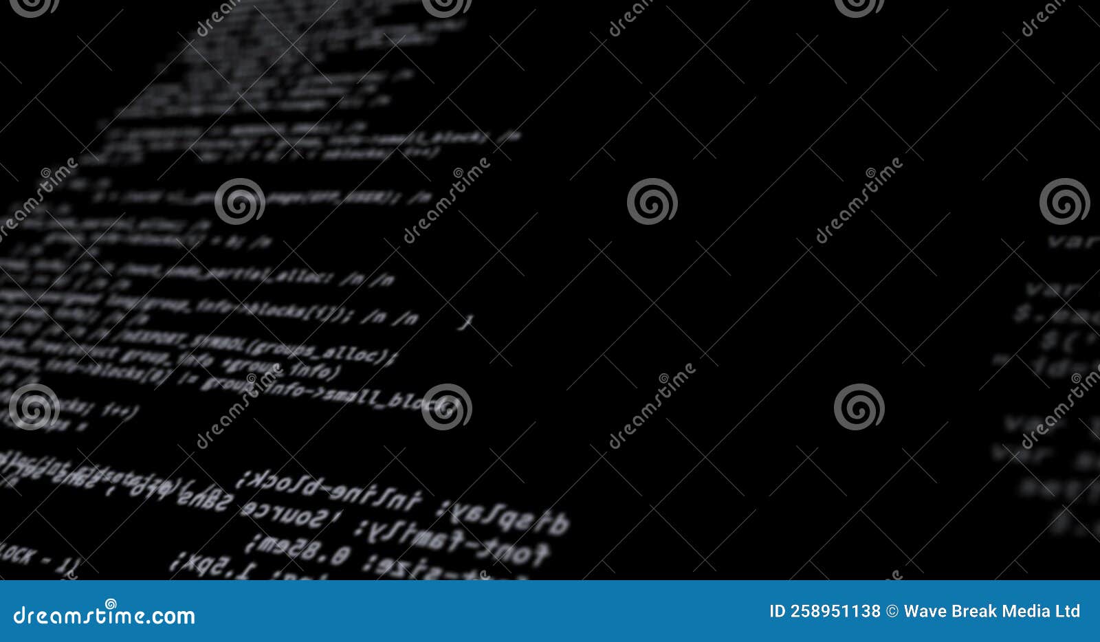 Illustration of White Computer Programming Language Against Black ...