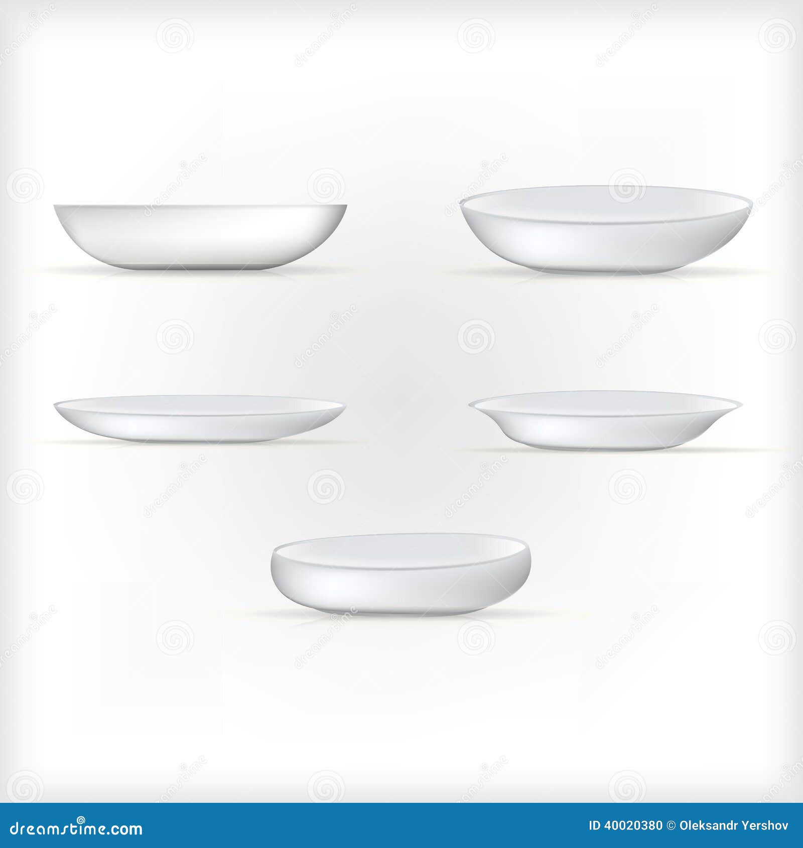 Illustration of White Dishes Stock Illustration - Illustration of dish ...