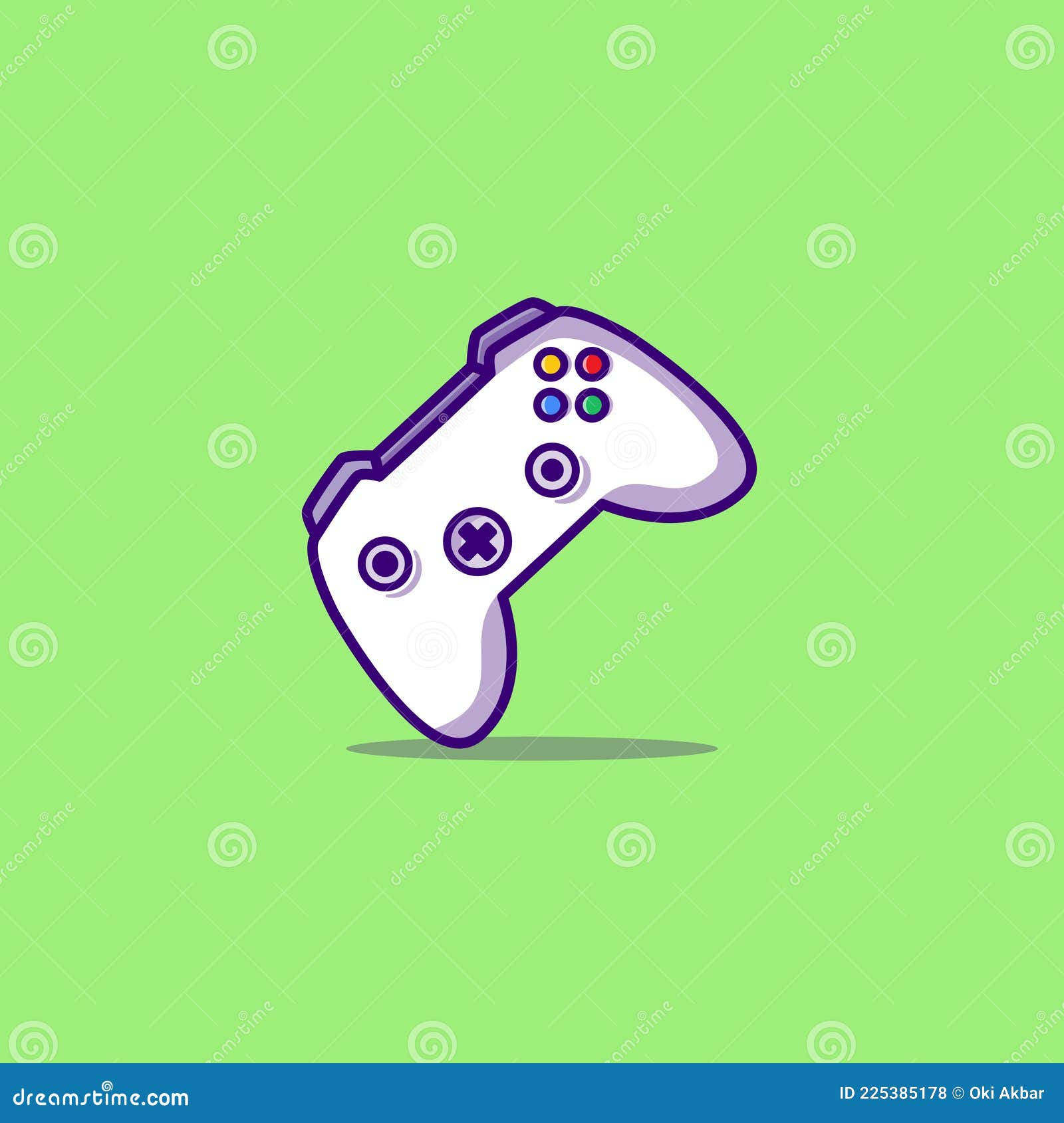 Illustration Game Stick Controller Cartoon Stock Vector - Illustration ...