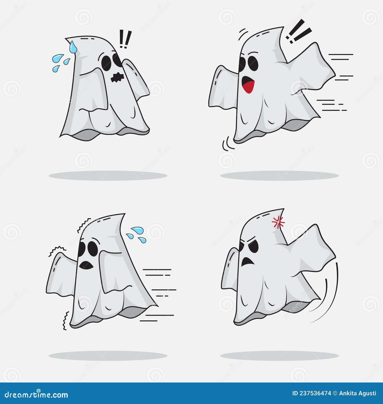 White Ghost Icon Illustration Stock Illustration - Illustration of ...