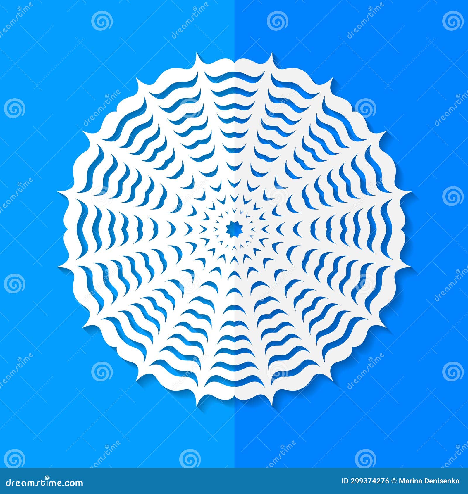 Illustration of White Paper Snowflake. Stock Illustration ...