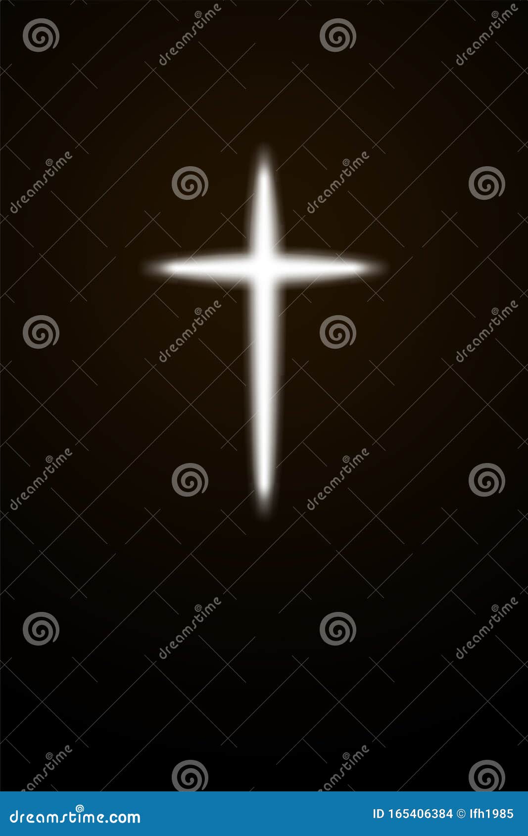White light cross on dark stock vector. Illustration of jesus - 165406384
